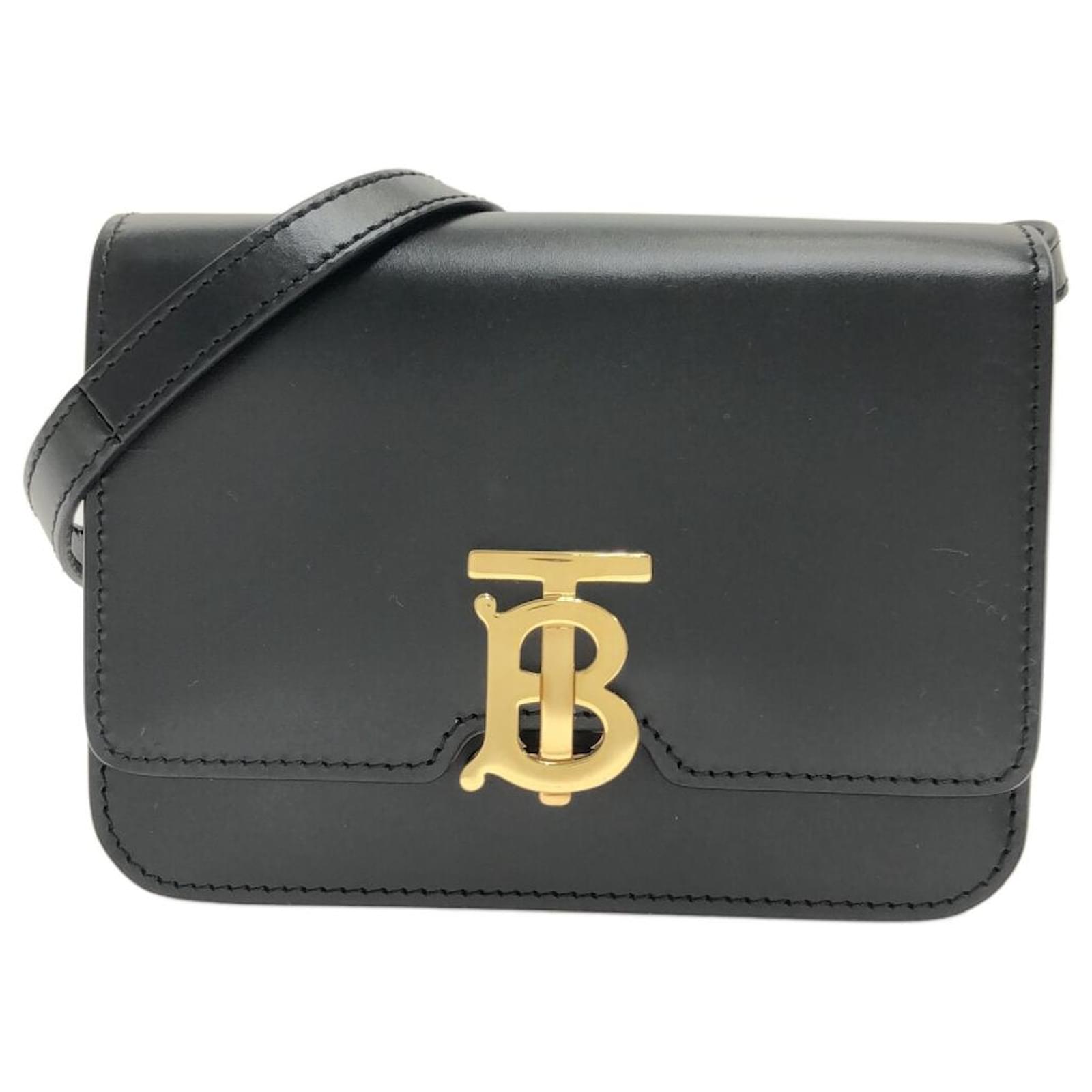 Burberry TB Black Leather ref.1043838 - Joli Closet