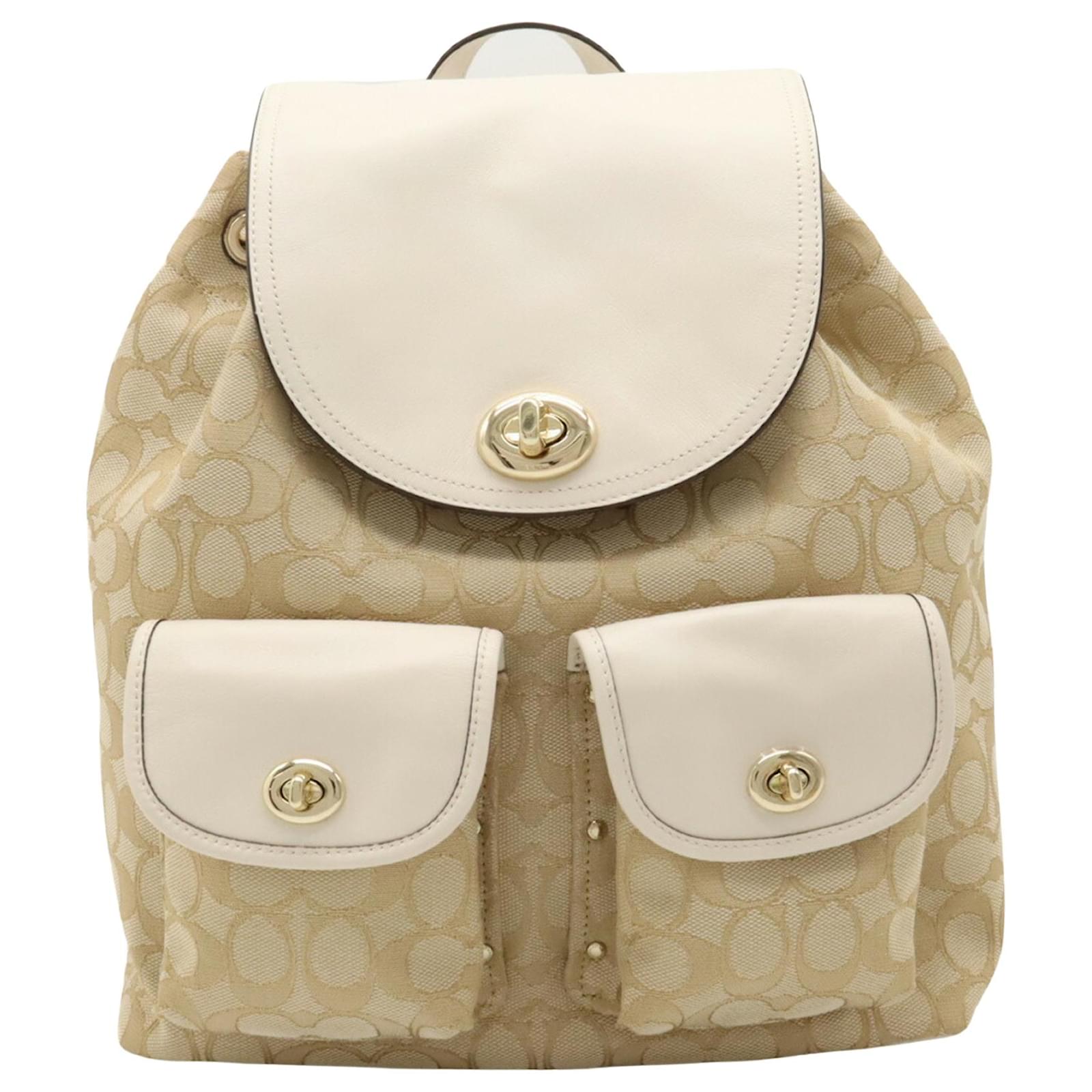 Coach Signature Beige Cloth ref.1046017 - Joli Closet
