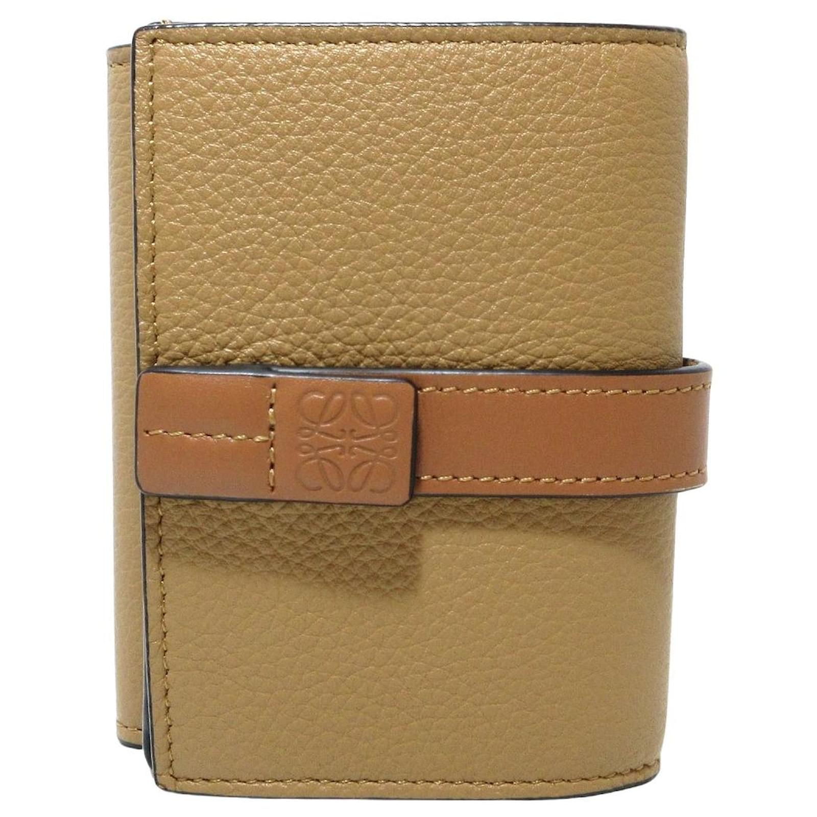 Loewe Trifold Wallet Brown Leather ref.1048075 - Joli Closet