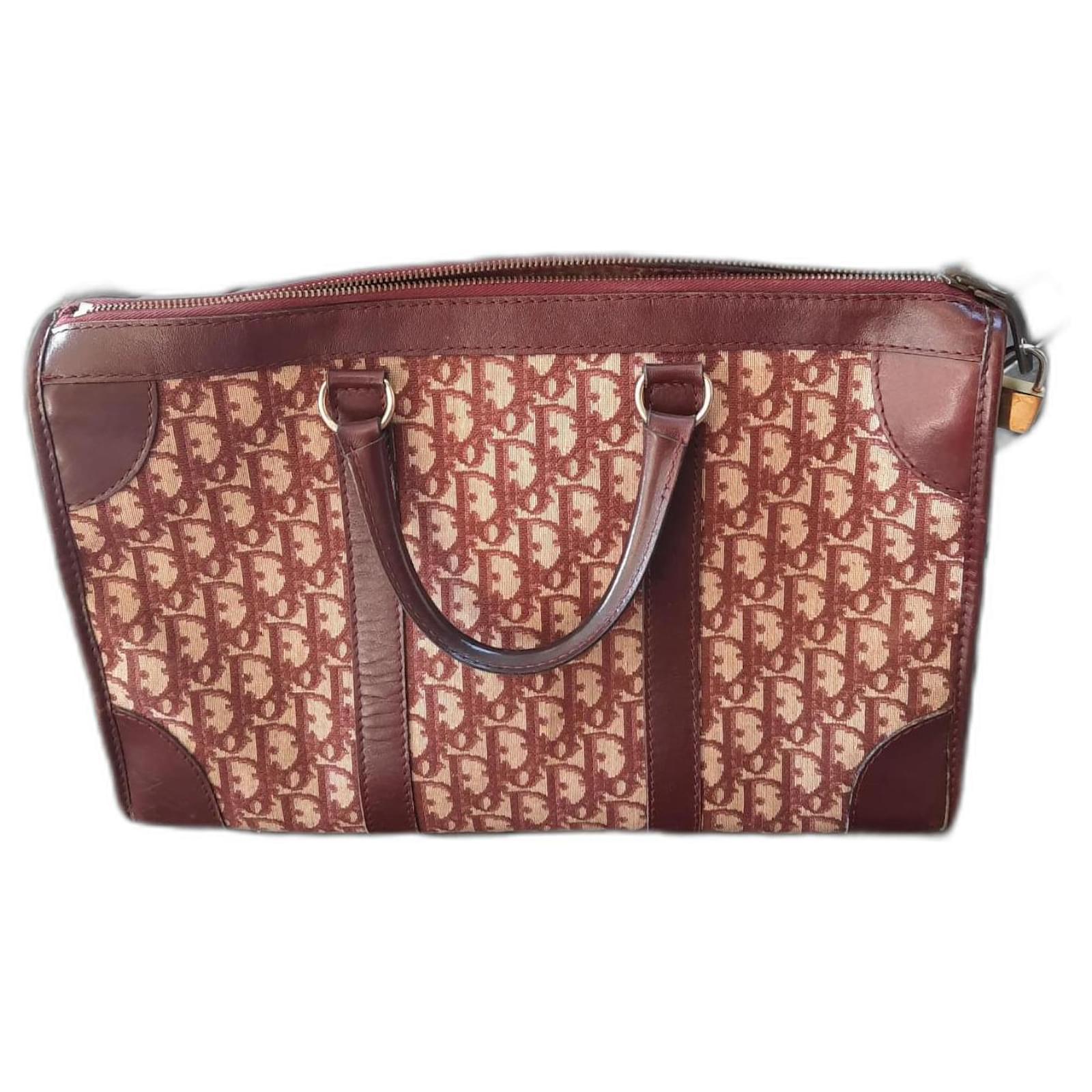 Christian Dior Backpack Dark red Leather ref.1048207 - Joli Closet