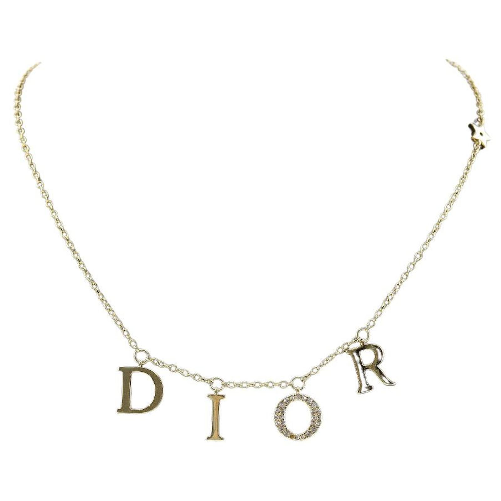 Dior logo Golden Gold-plated ref.1048592 - Joli Closet