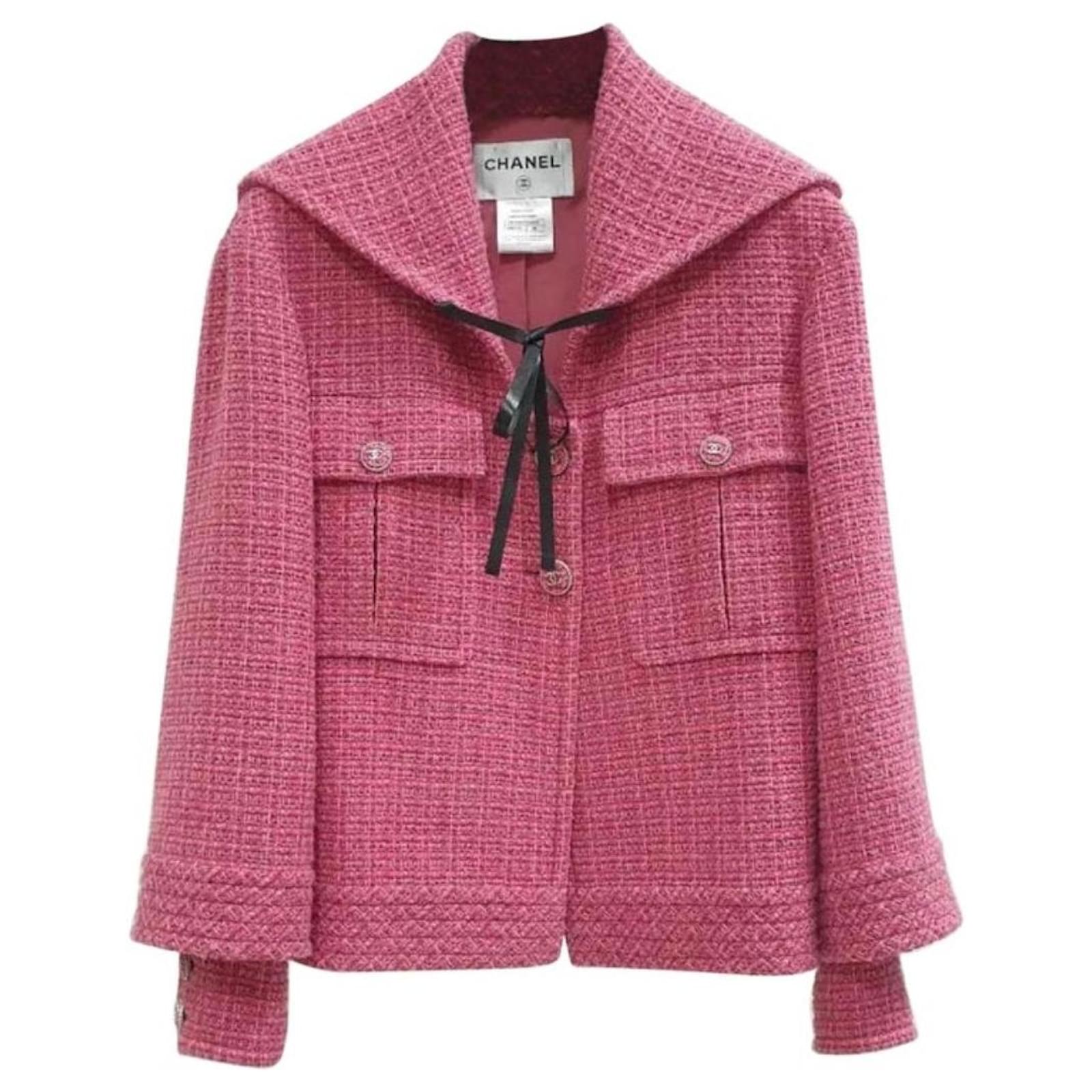 Chanel 2013 Pink Tweed Jacket ref.1049343 - Joli Closet