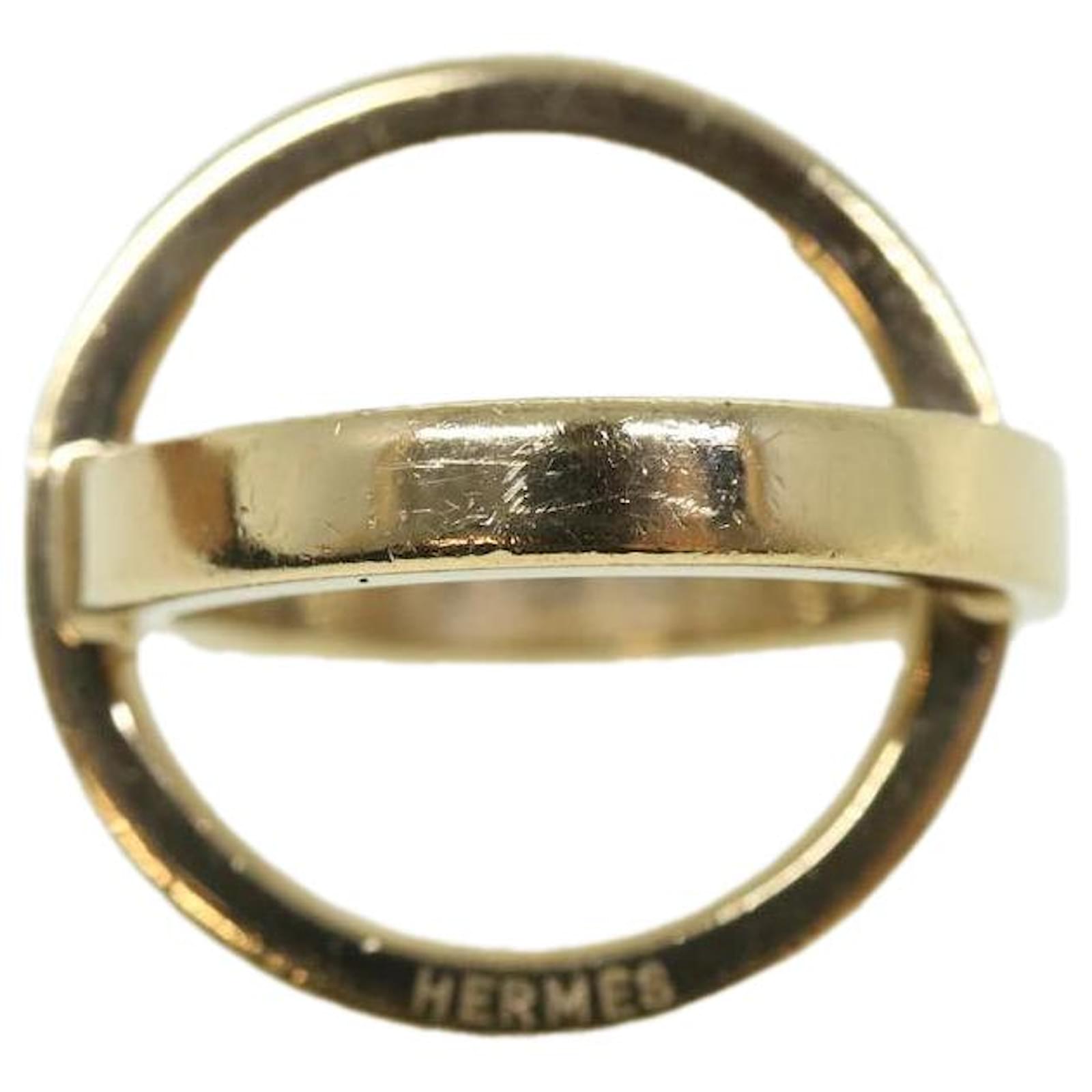 Ring Hermès Hermes Golden Metal ref.1049617 - Joli Closet