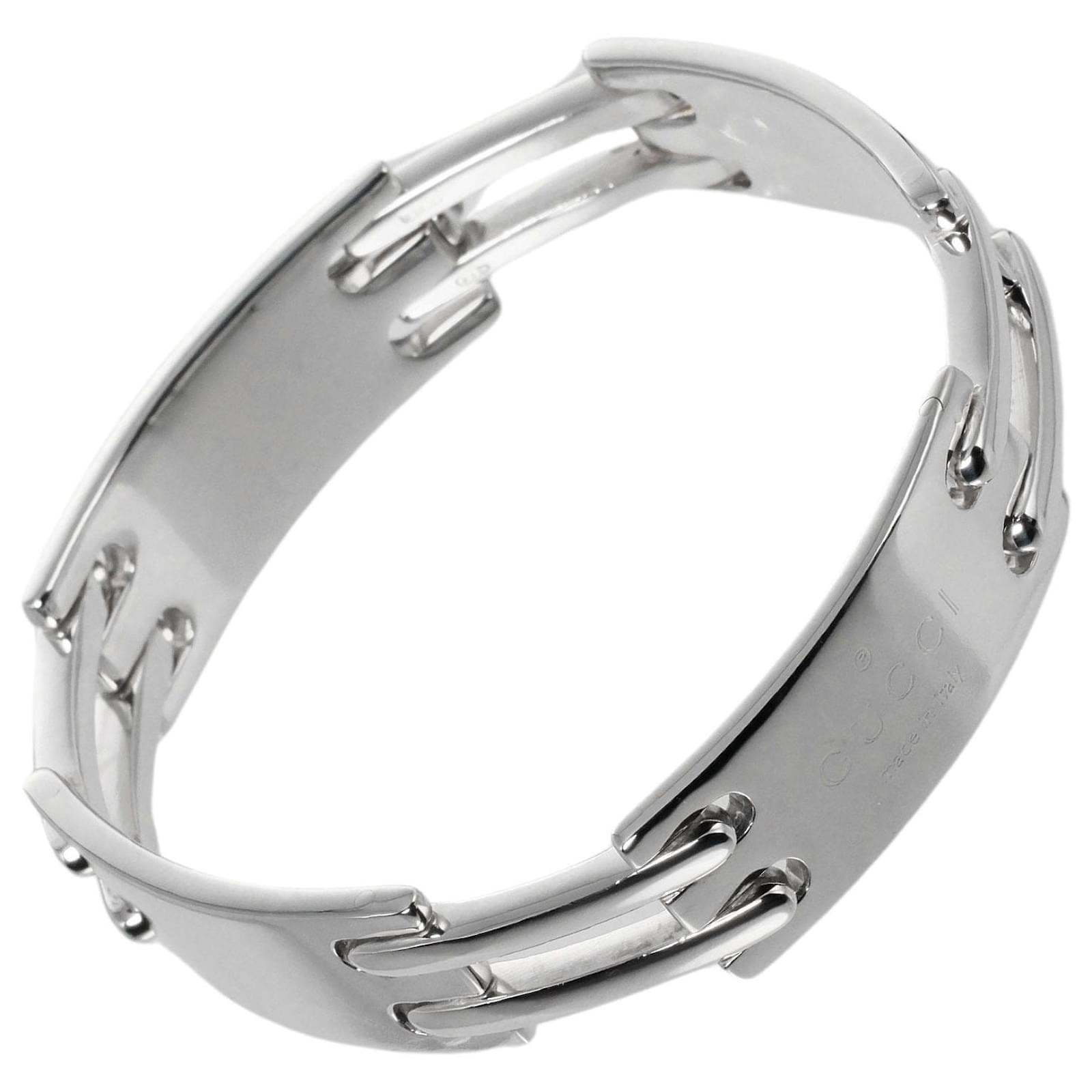 Gucci Logo Plate Silvery Silver ref.1050279 - Joli Closet