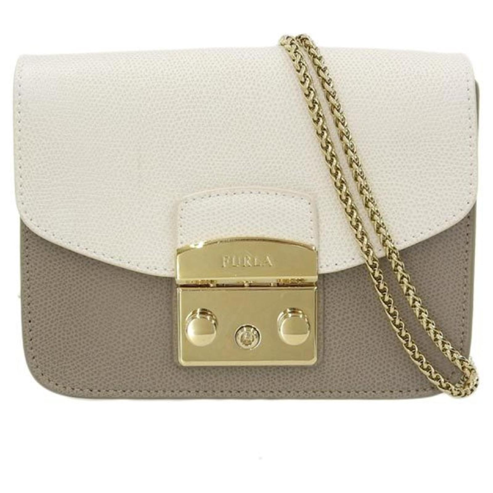 FURLA METROPOLIS Grey Leather ref.1050280 - Joli Closet