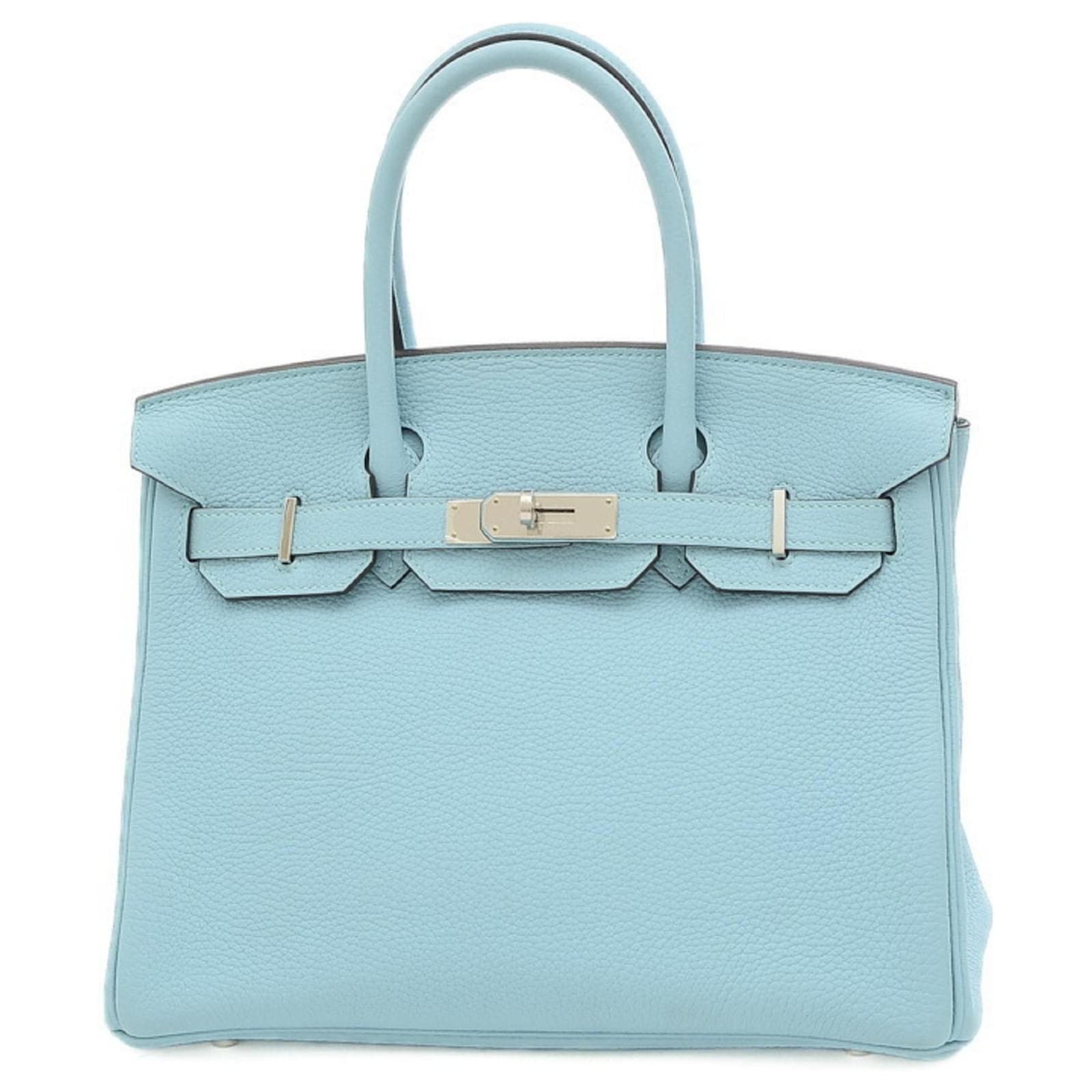Hermès HERMES BIRKIN 30 Azul Cuero ref.1050391 - Joli Closet