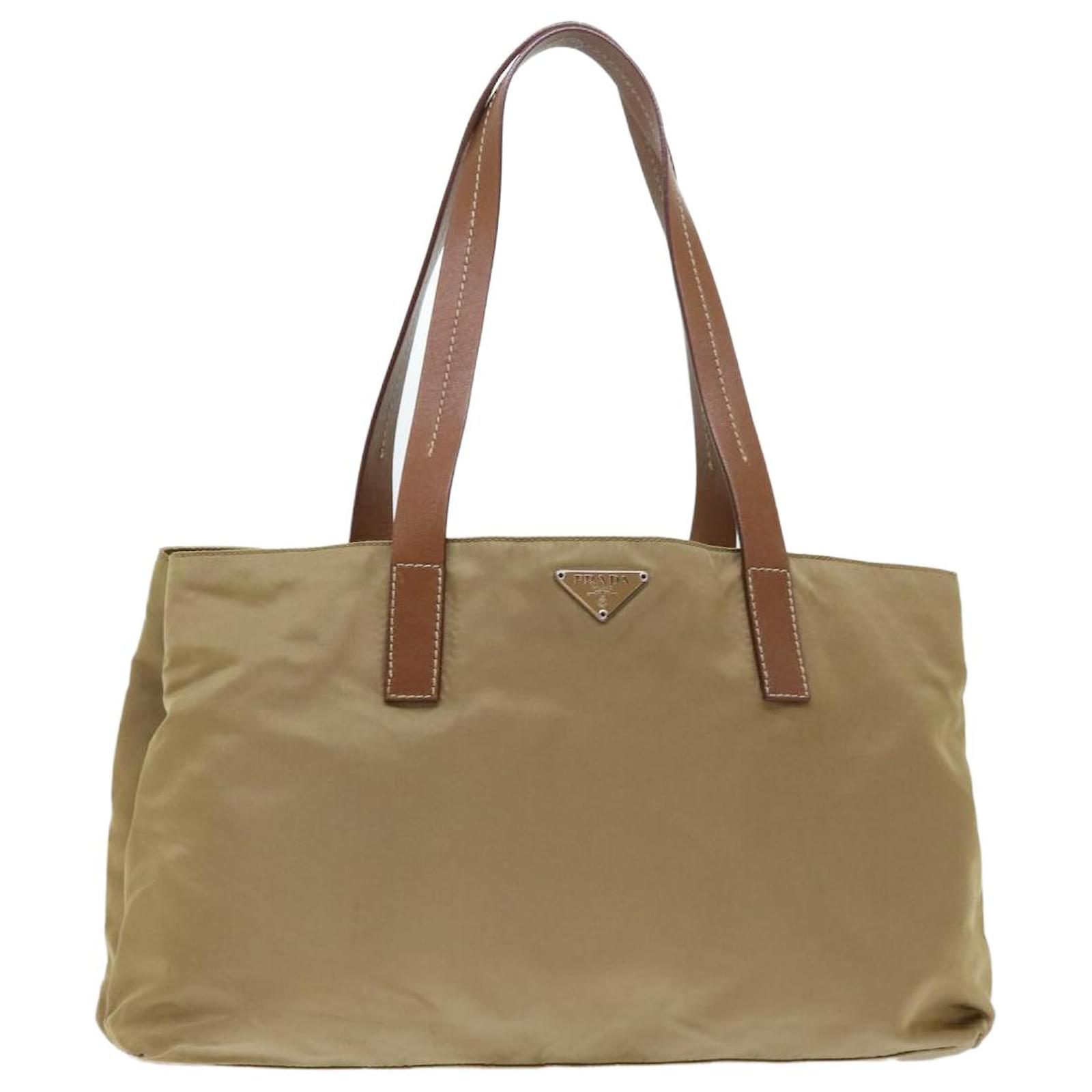 Tote Prada Khaki Synthetic ref.1051672 - Joli Closet