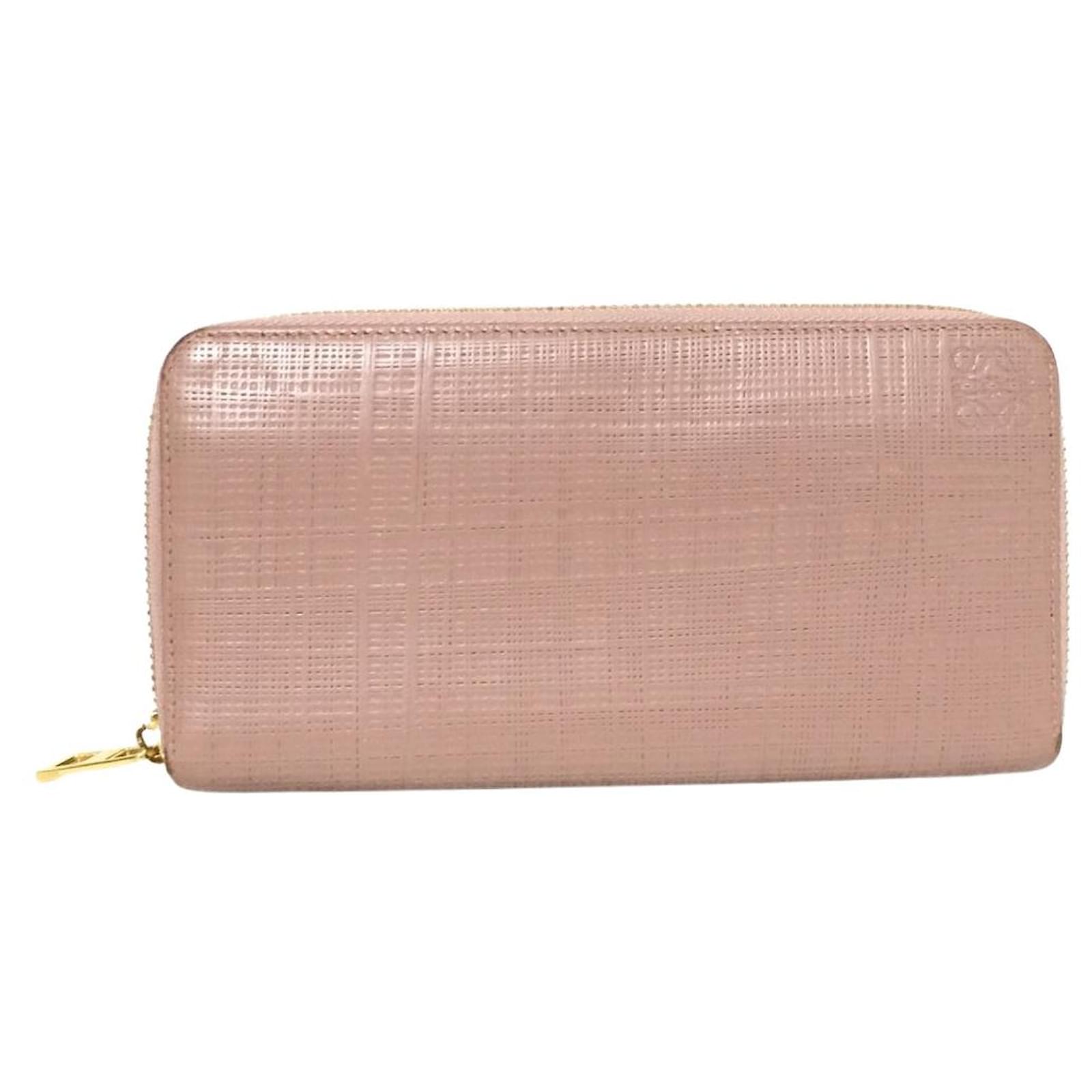 Loewe Zip Around Wallet Pink Leather ref.1052869 - Joli Closet