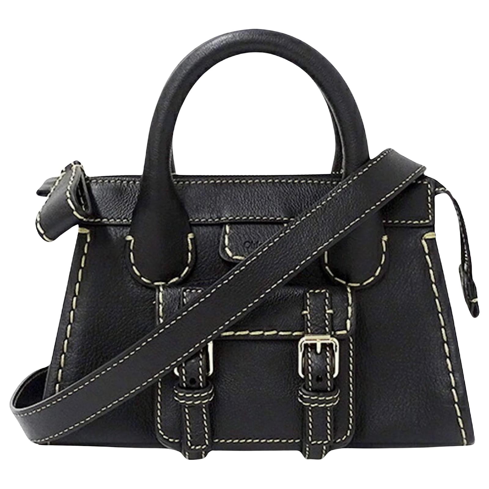 Chloé Edith Black Leather ref.1053247 - Joli Closet