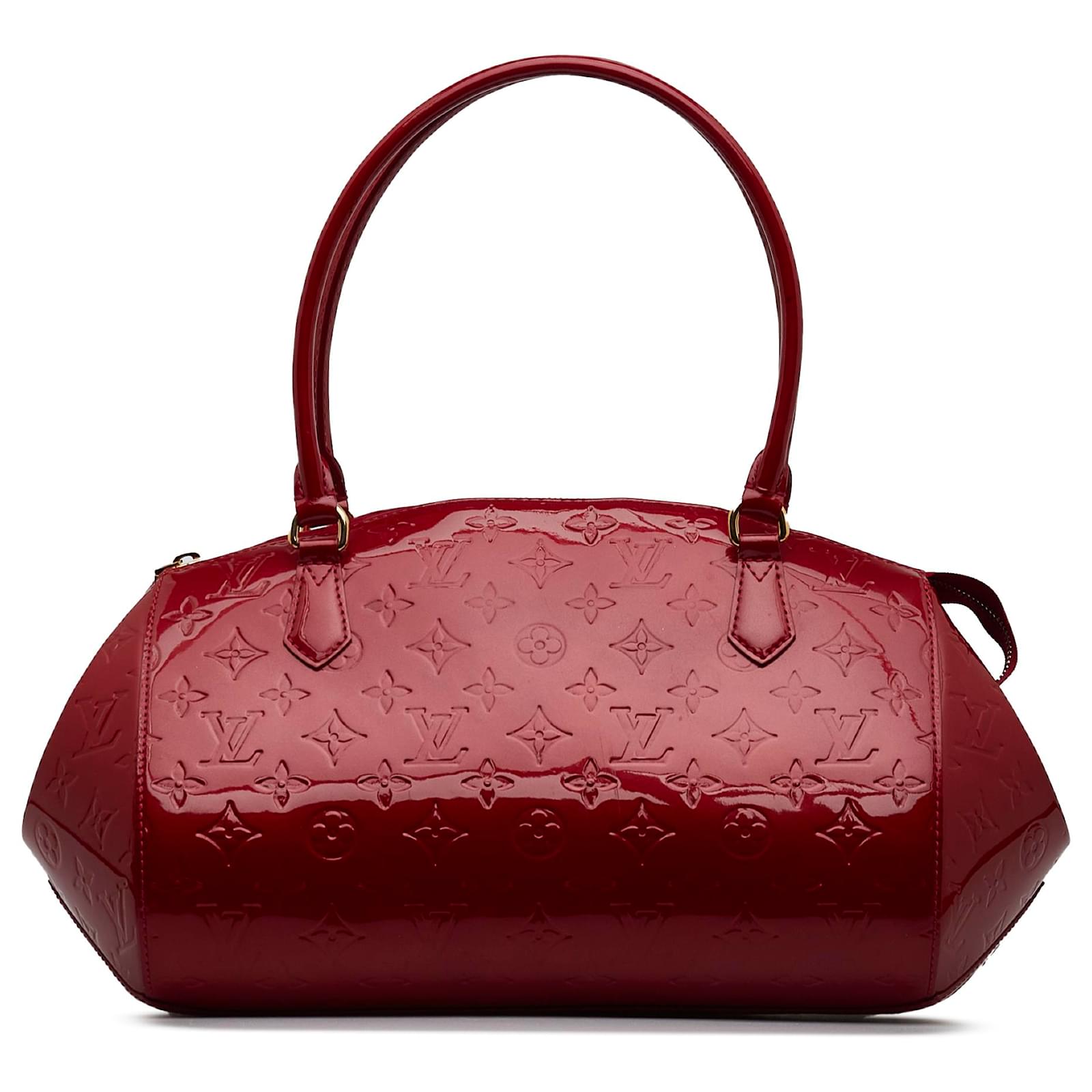 Louis Vuitton Red Monogram Vernis Sherwood GM Leather Patent leather ...