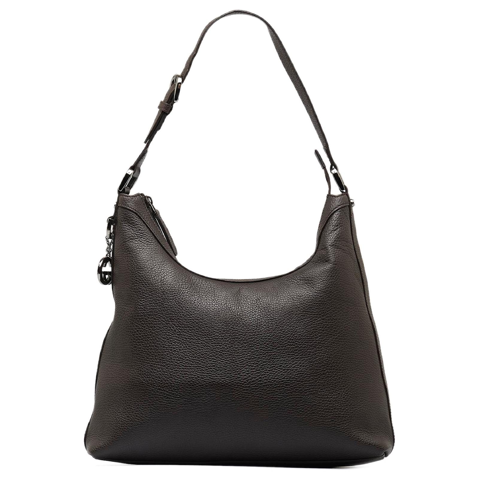 Gucci Black Leather Shoulder Bag Pony-style calfskin ref.1054964 - Joli ...