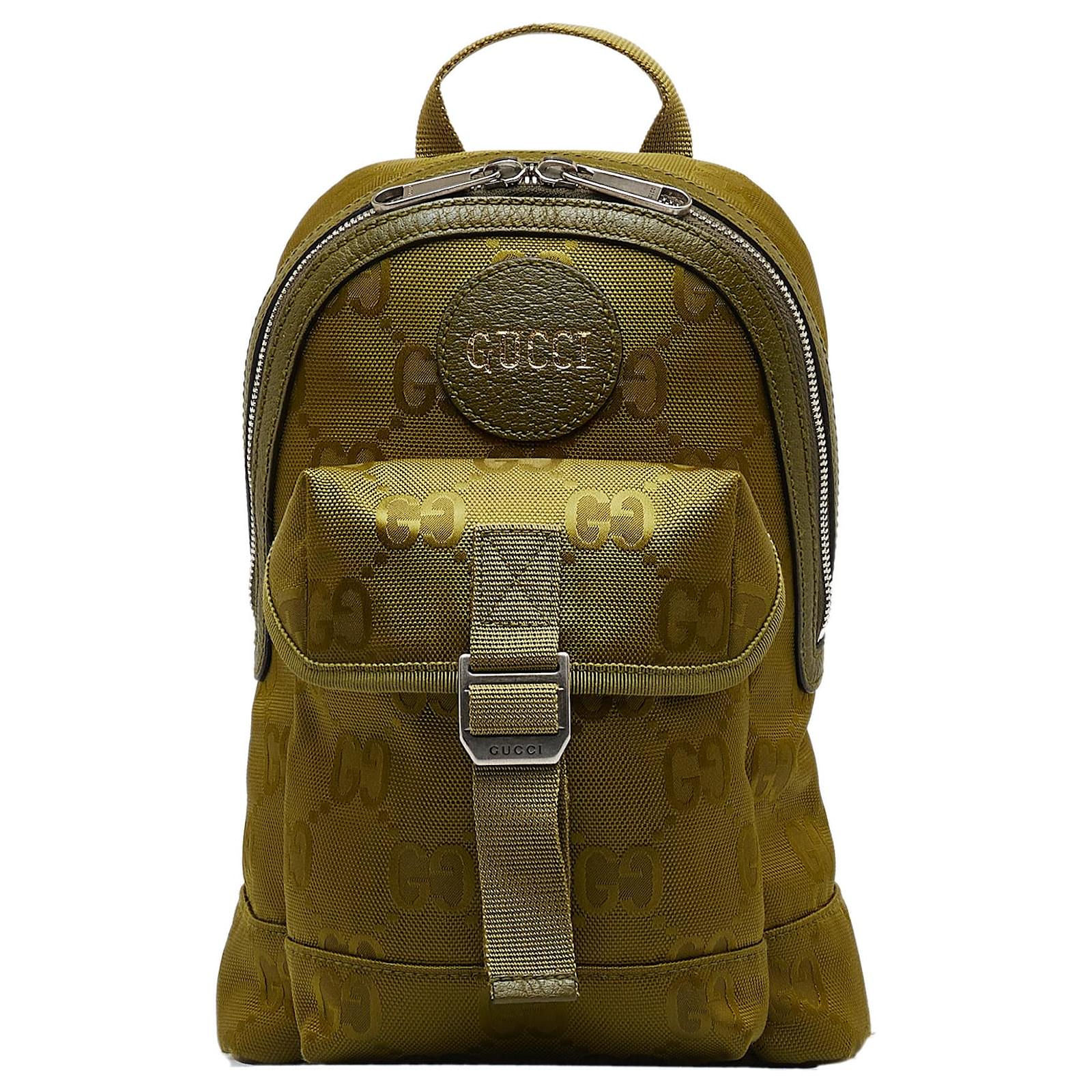 Gucci Green GG Econyl Off the Grid Backpack Nylon Cloth ref.1055019 ...