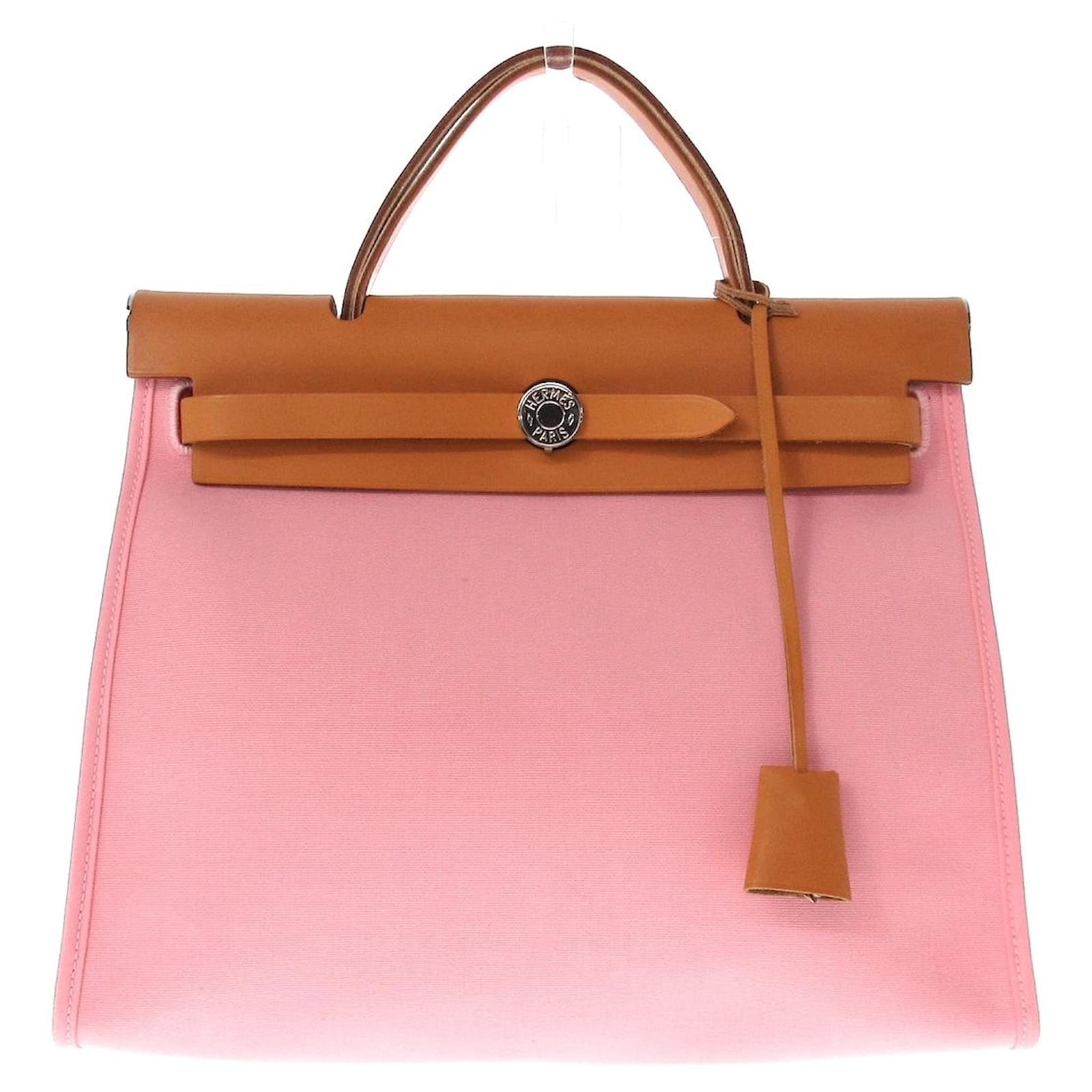 Hermès Hermes herbag Pink Cloth ref.1055033 - Joli Closet