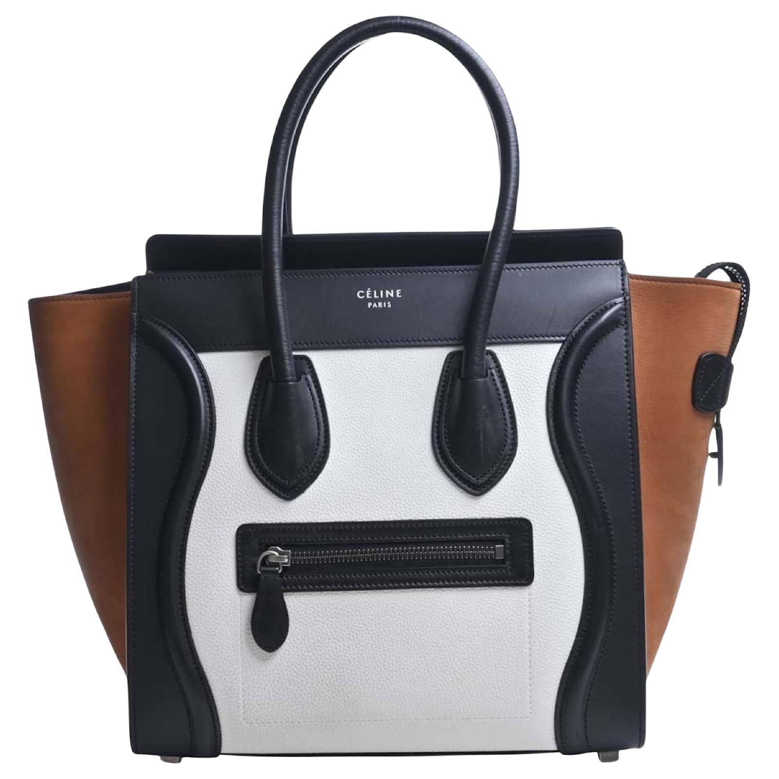 Céline Luggage White Leather ref.1055539 - Joli Closet