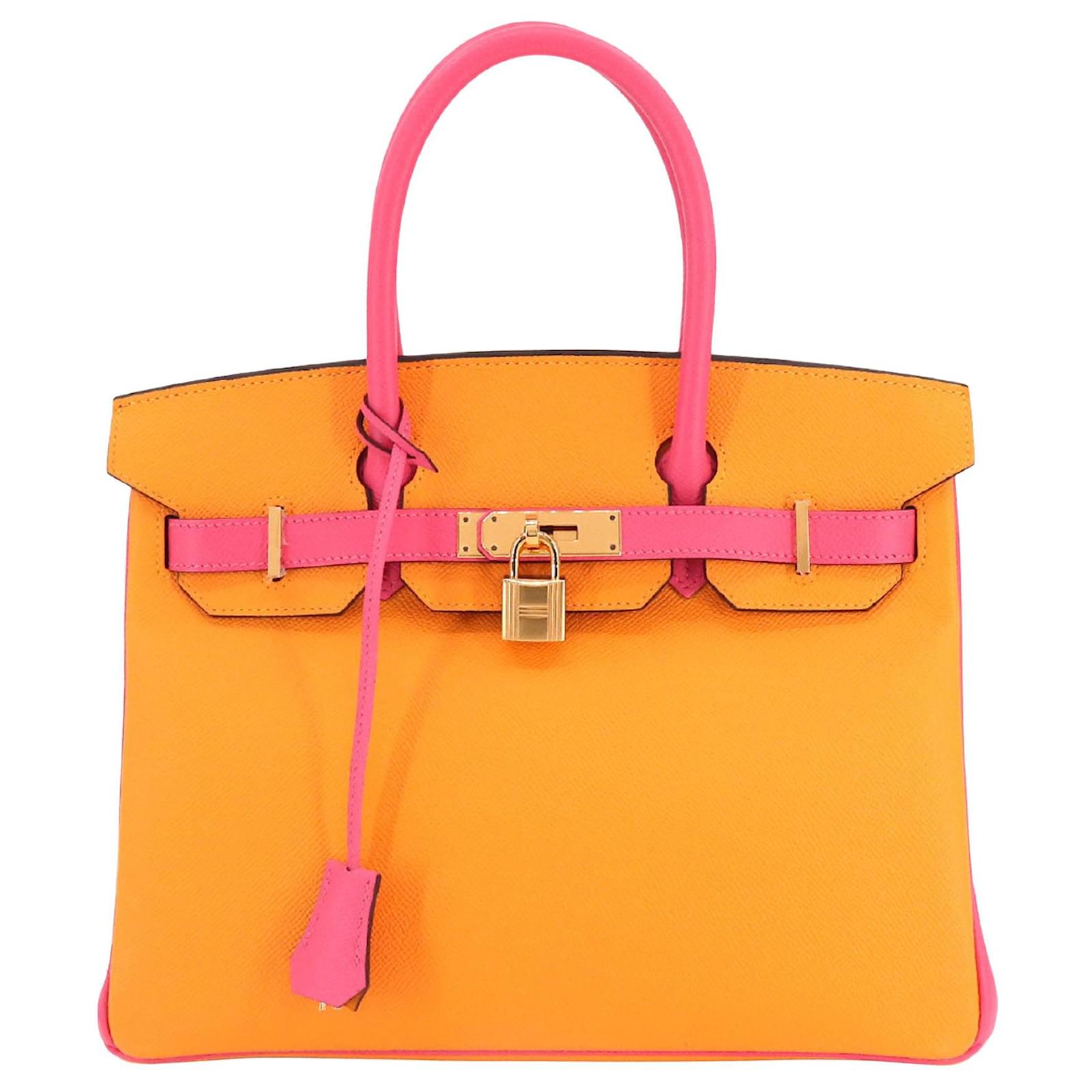 Hermès Birkin 30 Orange Leather ref.1055805 - Joli Closet
