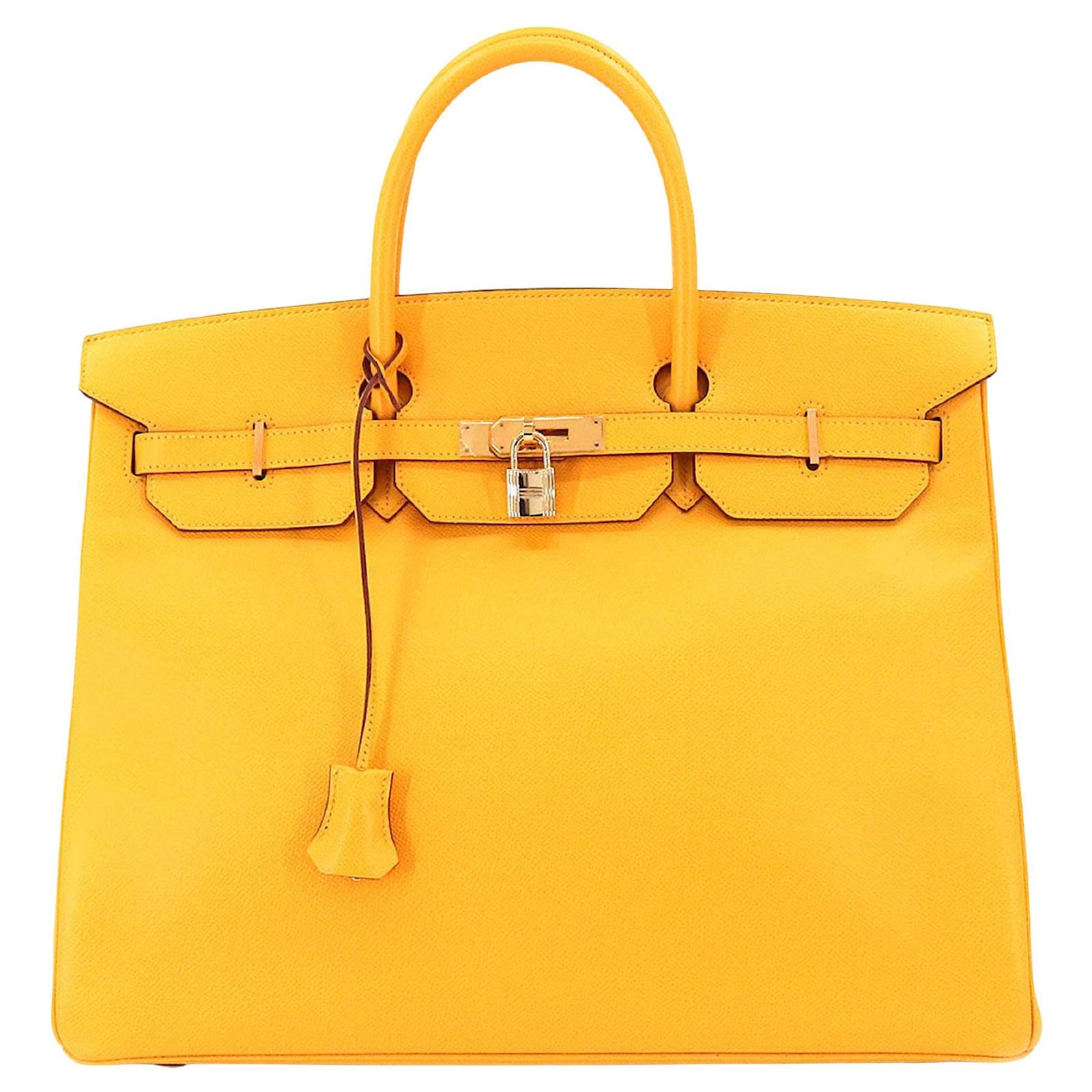 Hermès Birkin 40 Yellow Leather ref.1055954 - Joli Closet