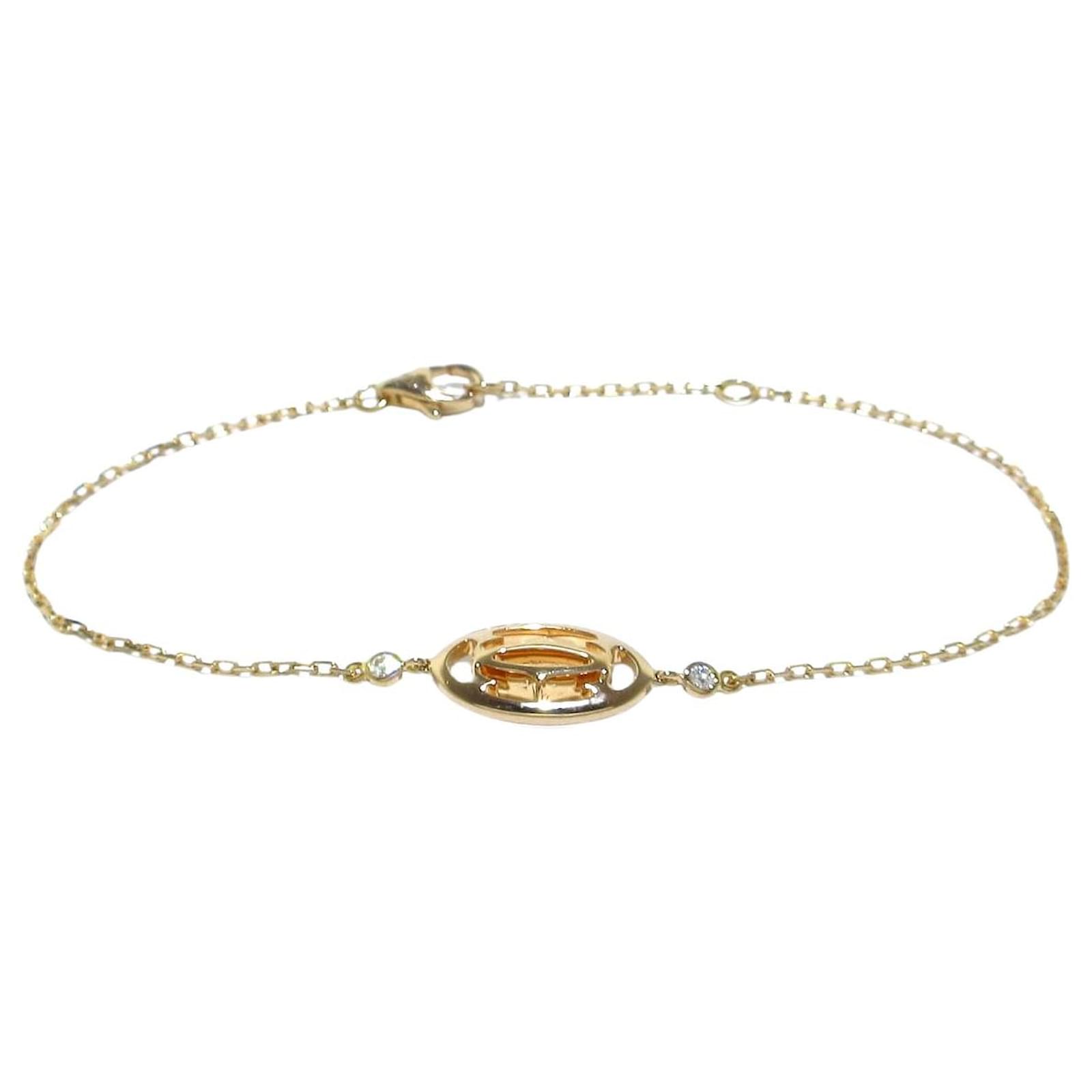 Cartier logo lined c Golden Pink gold ref.1056648 - Joli Closet