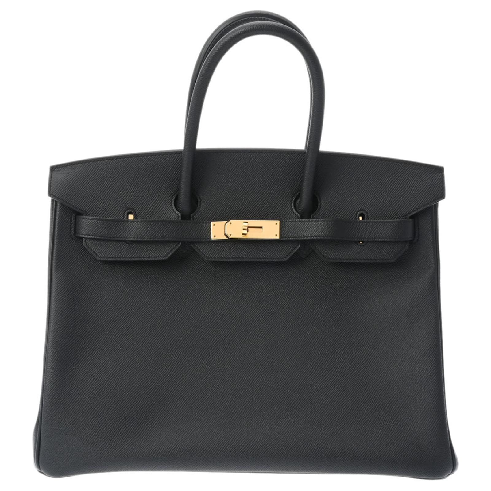 Hermès HERMES BIRKIN 35 Black Leather ref.1056655 - Joli Closet