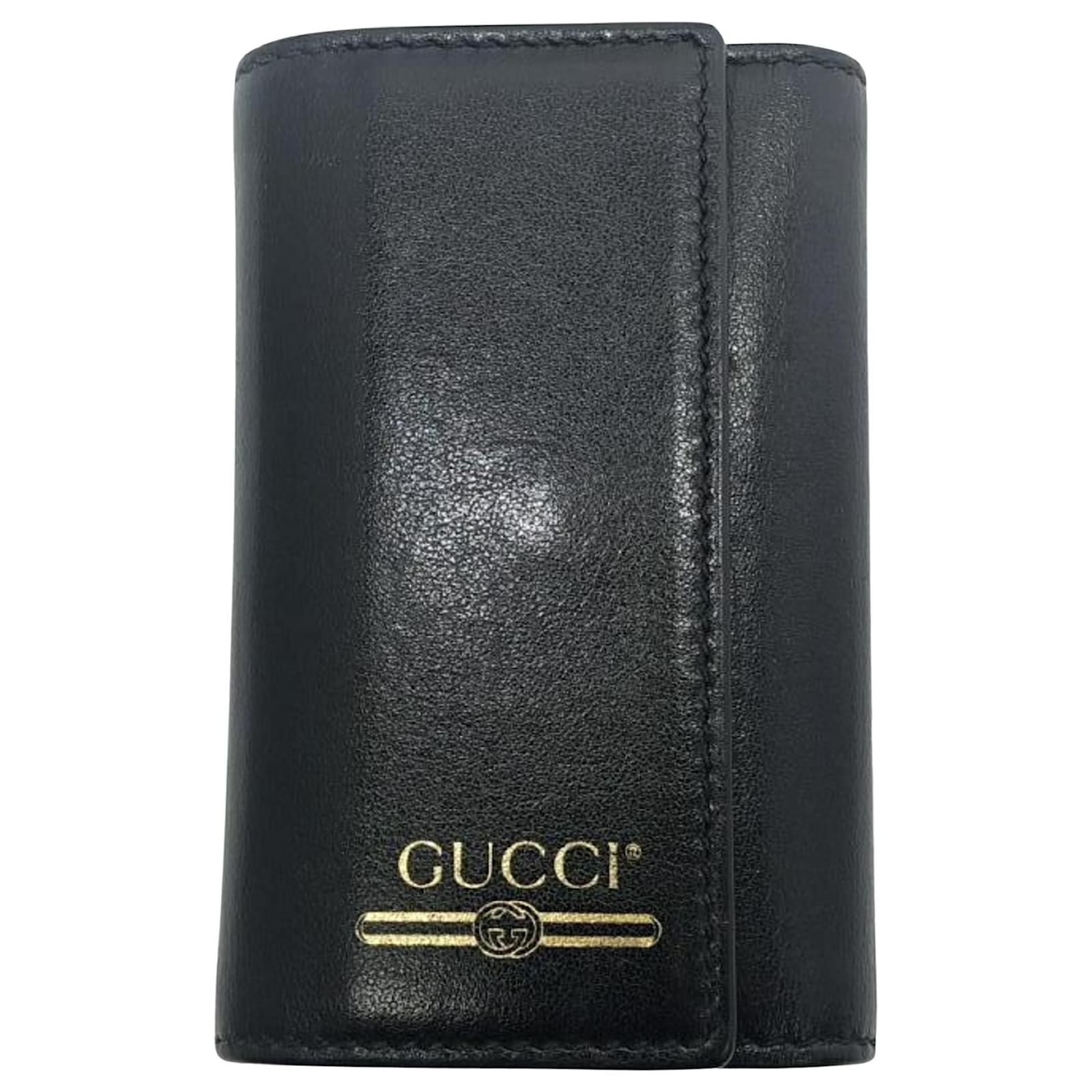 Gucci Key case Black Leather ref.1057755 - Joli Closet