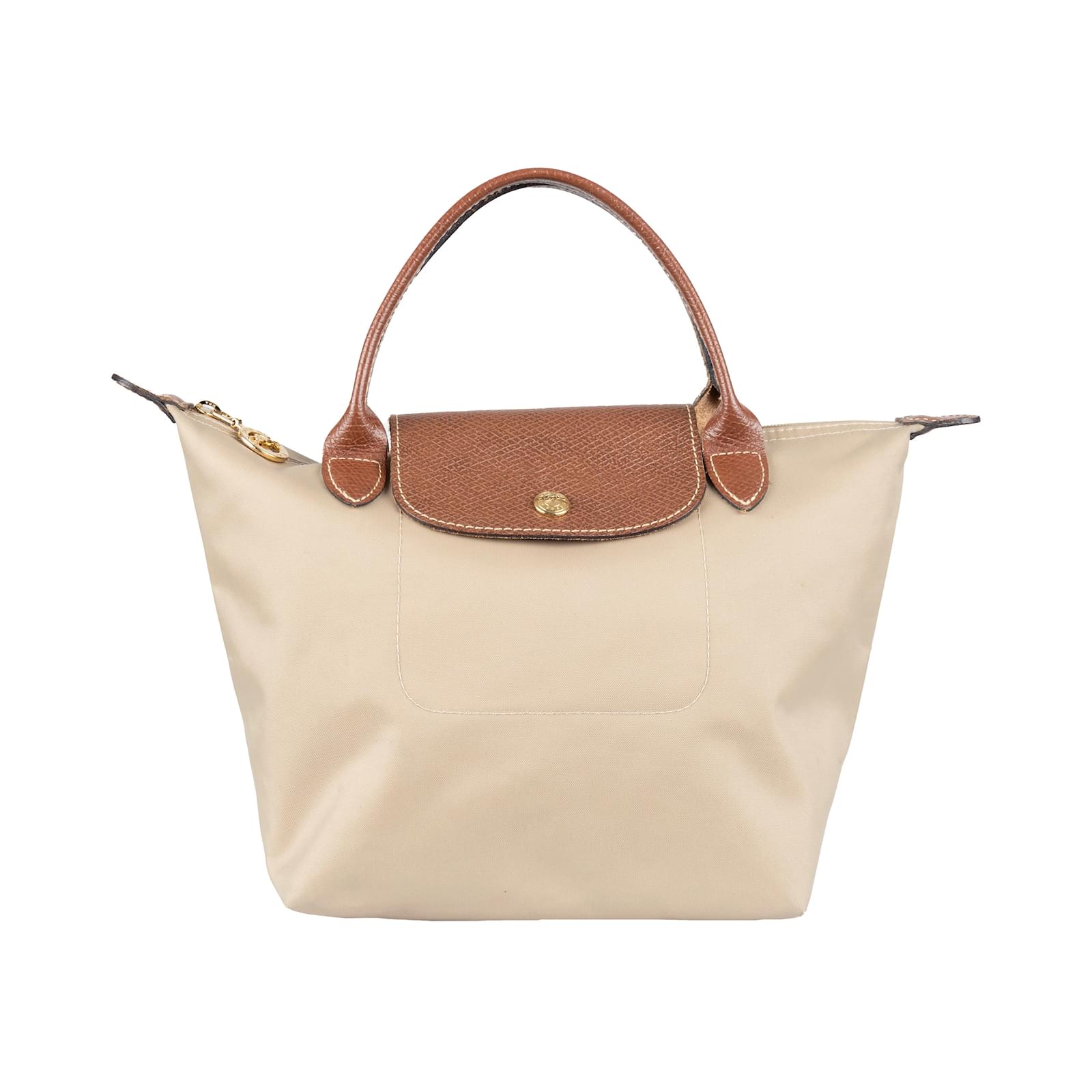Longchamp Le Pliage Small Handbag Beige ref.1058037 - Joli Closet