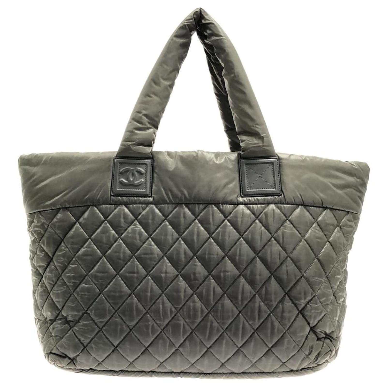 Cocoon Chanel Coco Cabas Synthétique Kaki ref.1058174 - Joli Closet