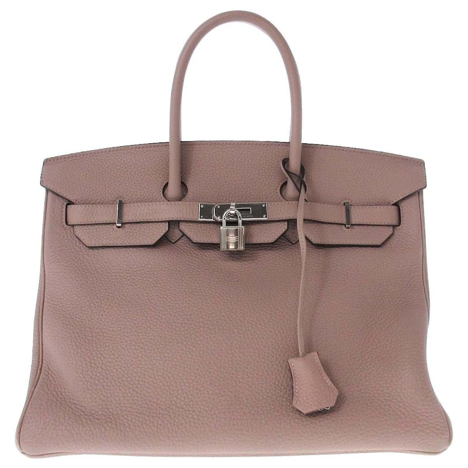 Hermès HERMES BIRKIN 35 Pink Leather ref.1058505 - Joli Closet