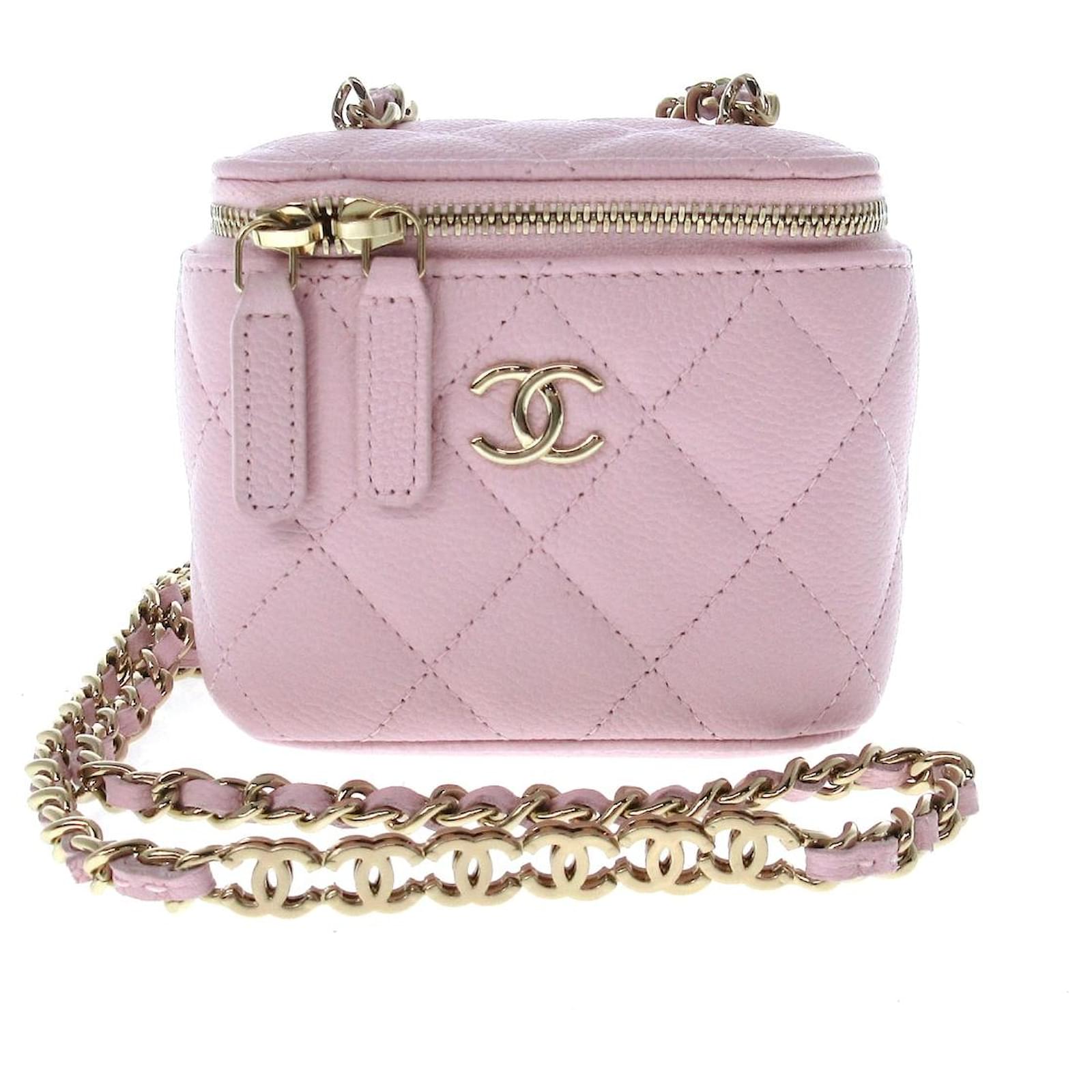 Chanel Vanity Pink Leather ref.1059646 - Joli Closet
