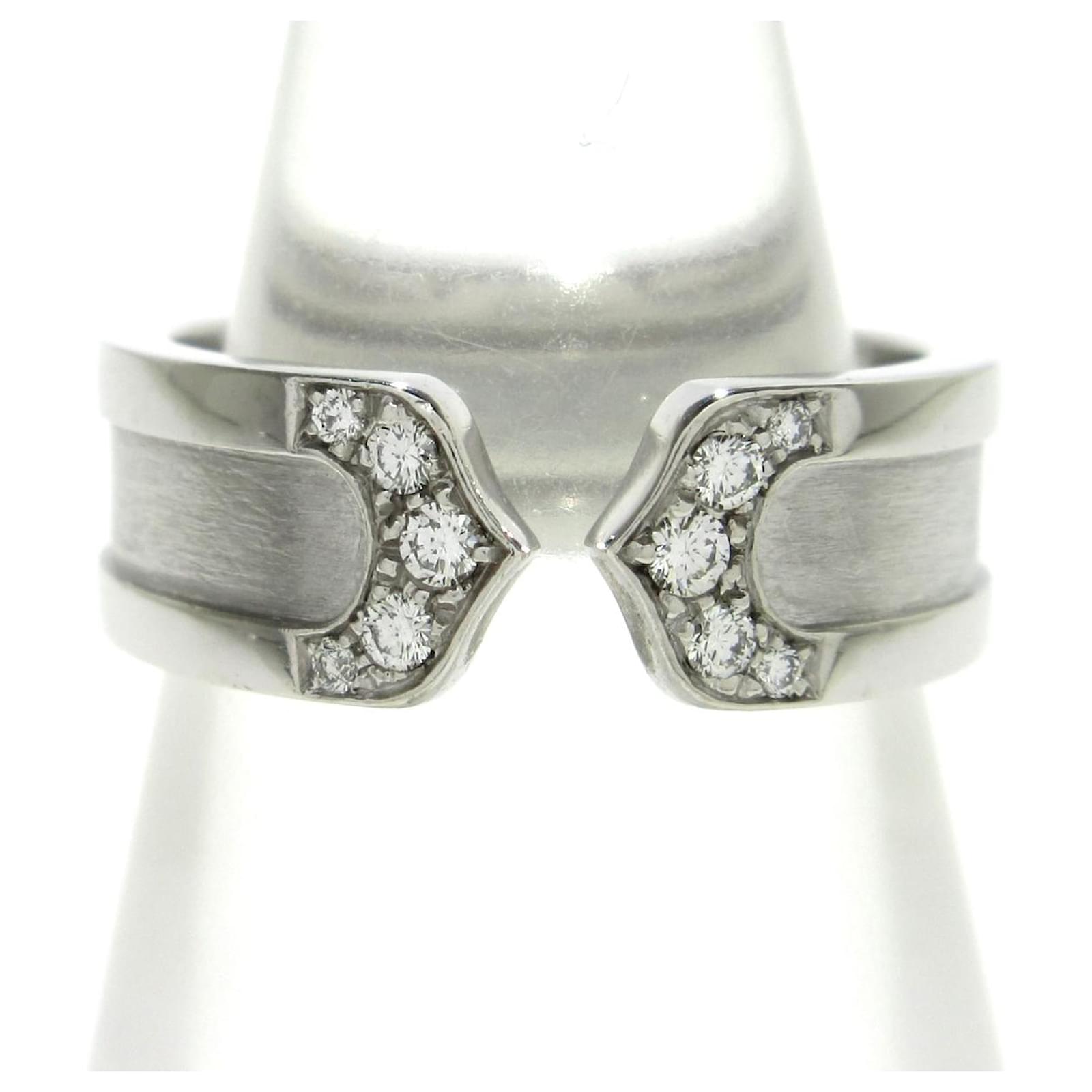 cartier 2C C2 Silvery White gold ref.1059693 - Joli Closet