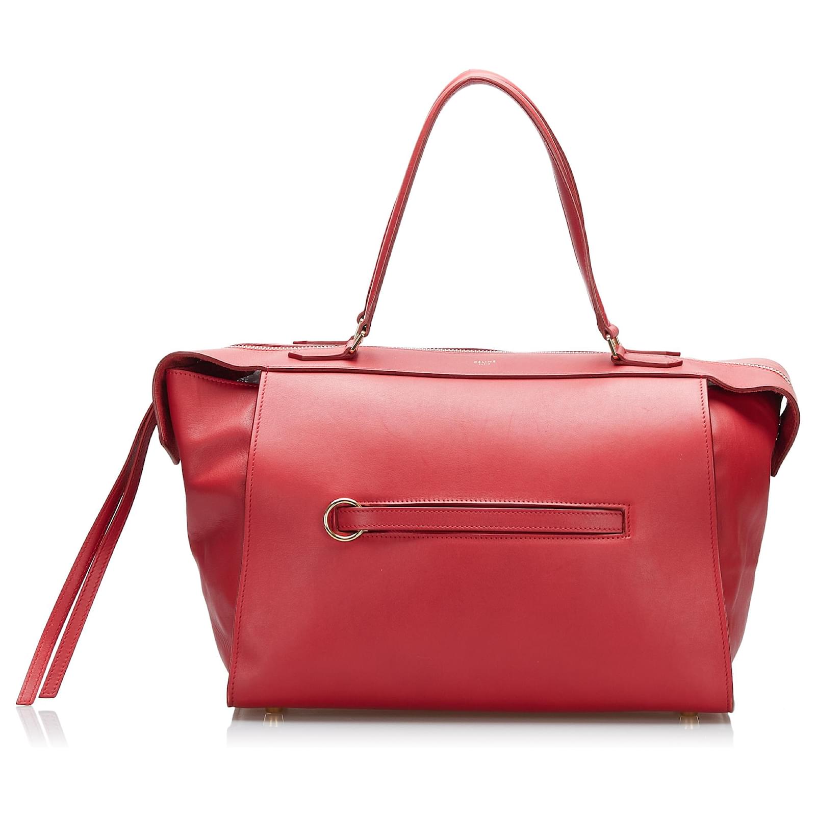 Céline Celine Red Ring Leather Pony-style calfskin ref.1061243 - Joli ...