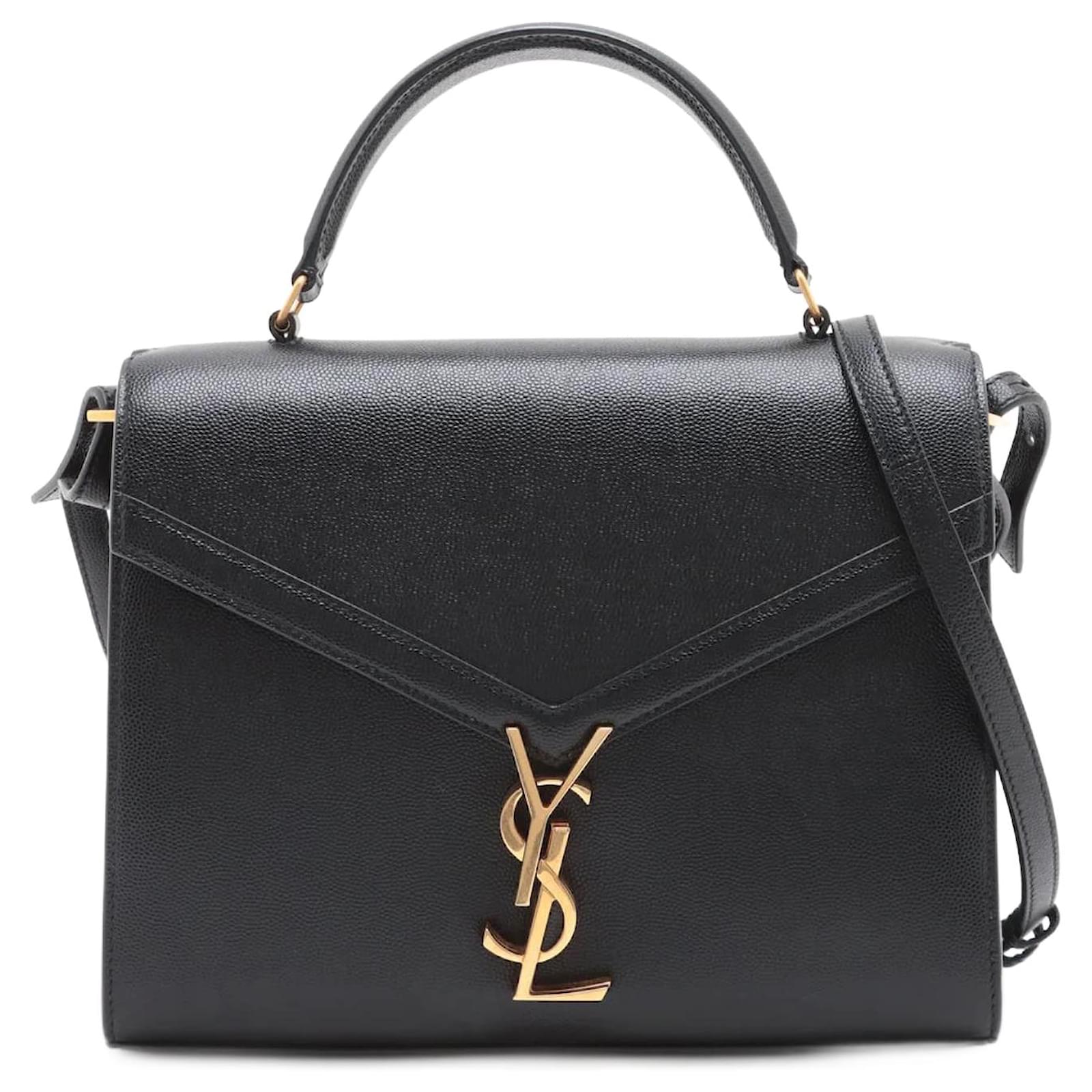 Yves Saint Laurent Cassandra Medium Grain De Poudre Embossed Leather 2 ...