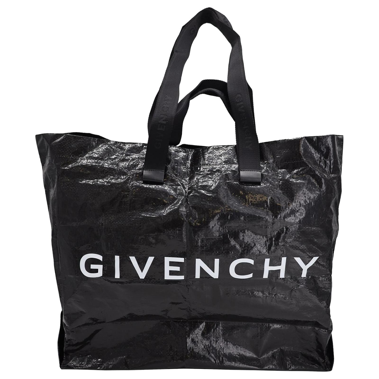 Givenchy Large Logo Tote in Black Polyethylene Plastic ref.1062828 - Joli Closet