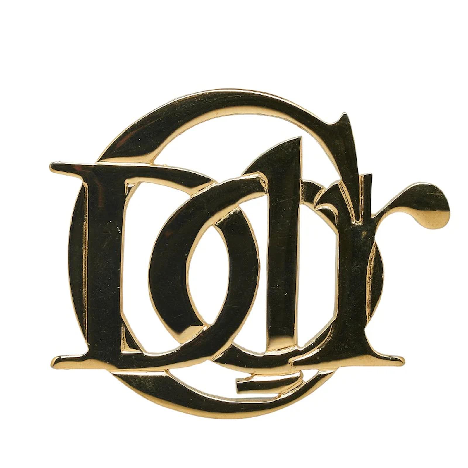 Dior Logo brooch Golden Metal ref.1062858 - Joli Closet
