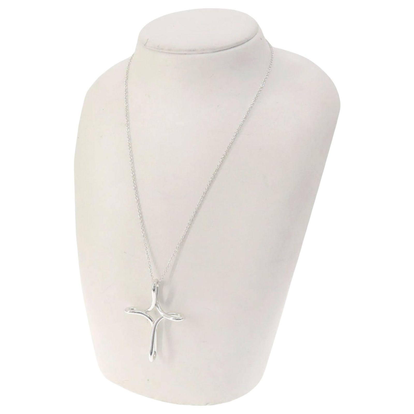 Tiffany & Co Open Cross Silvery Silver ref.1065795 - Joli Closet