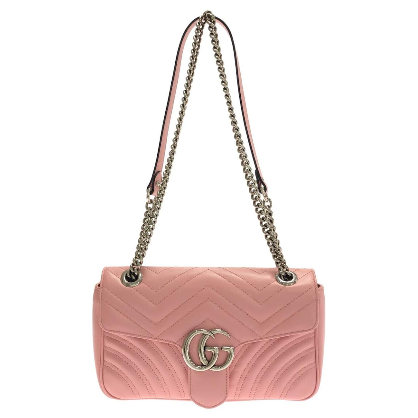 Gucci GG Marmont Pink Leather ref.1065835 - Joli Closet