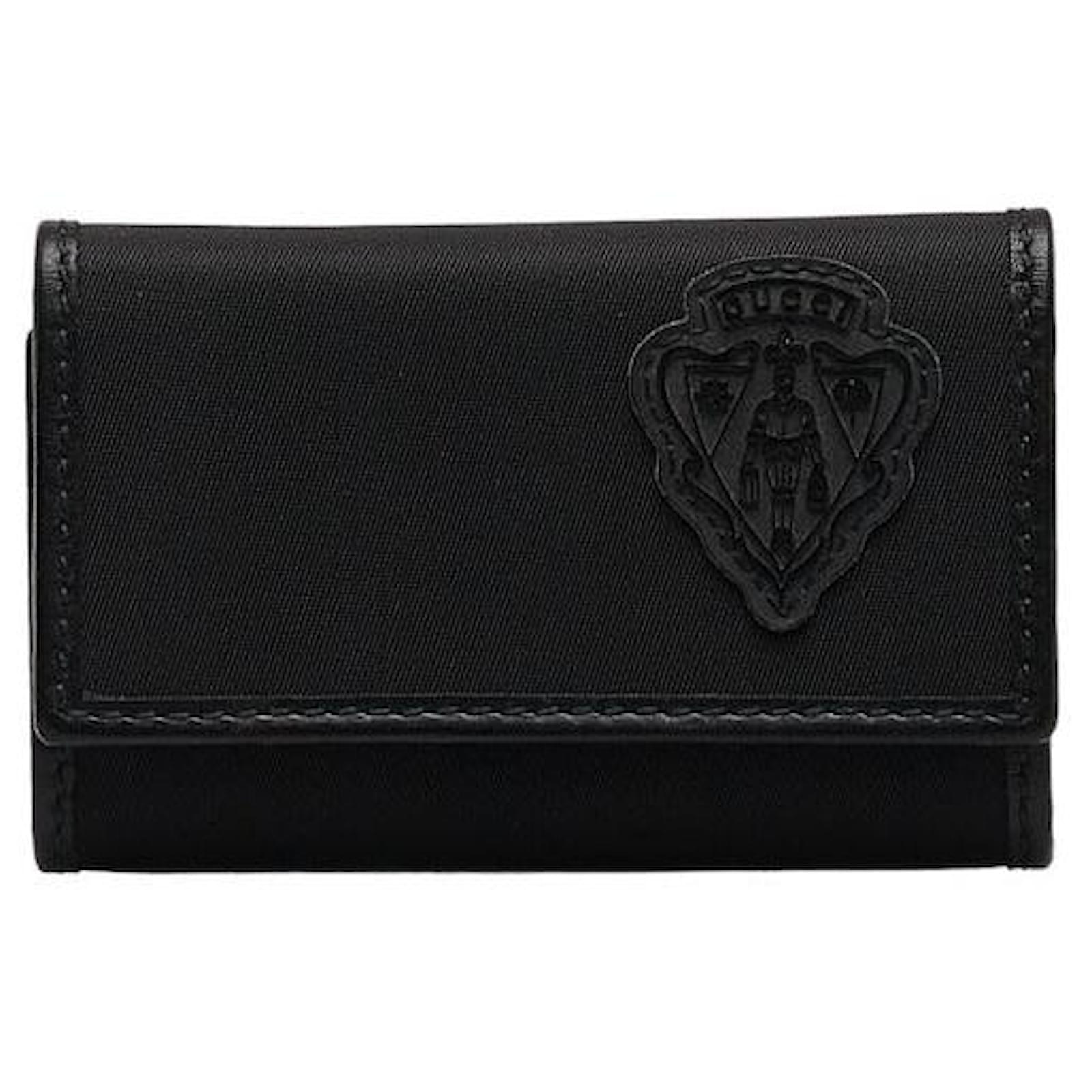Gucci Nylon 6 key holder 190418 Black Cloth ref.1066035 - Joli Closet
