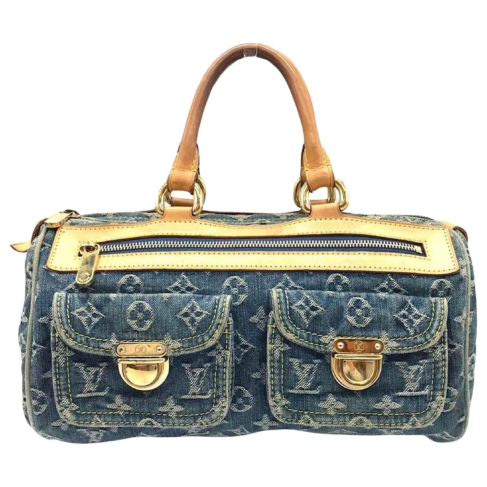 Louis Vuitton Neo Speedy Blue Denim ref.1066275 - Joli Closet