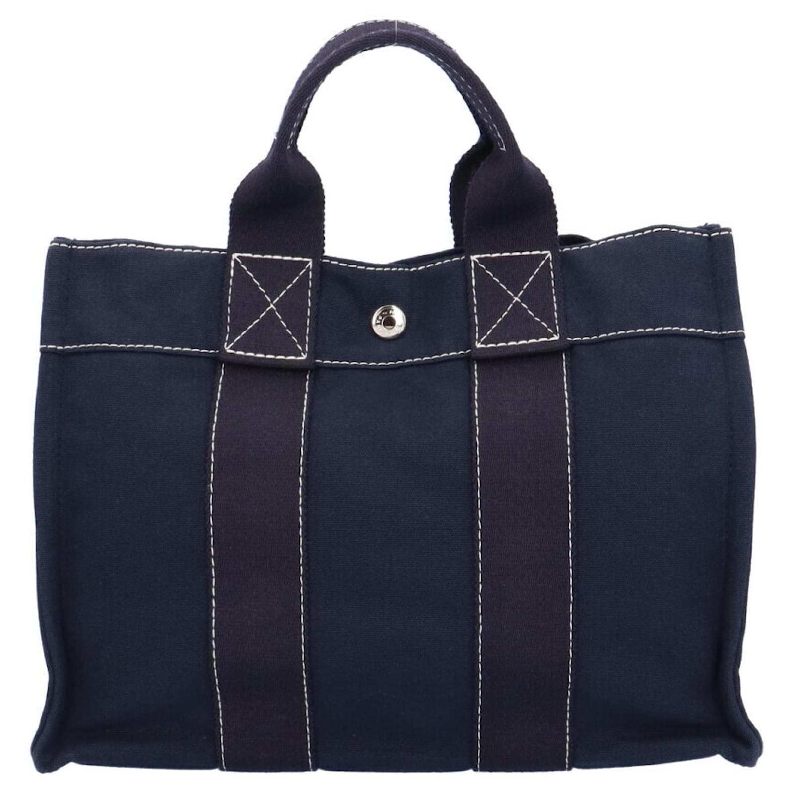 Hermès Deauville Navy blue Cloth ref.1066283 - Joli Closet