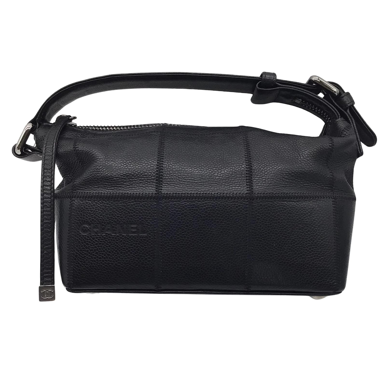 Chanel Black Square Stitch Leather Handbag ref.1067875 - Joli Closet