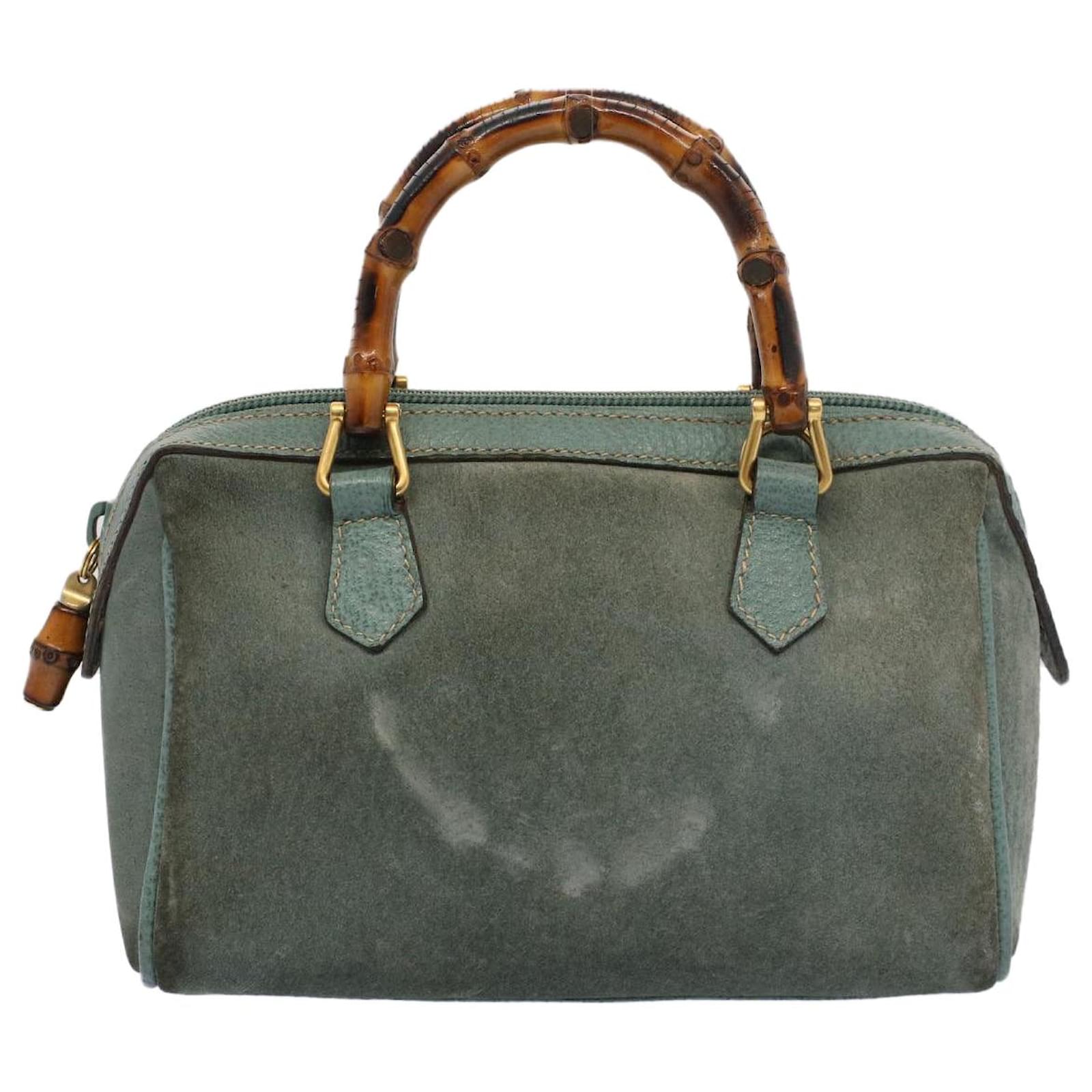 Gucci Bamboo Green Suede ref.1068659 - Joli Closet