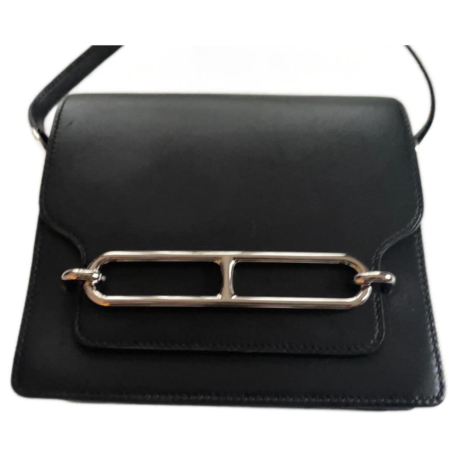 Hermès Hermes mini Roulis bag Black Leather ref.1070527 - Joli Closet