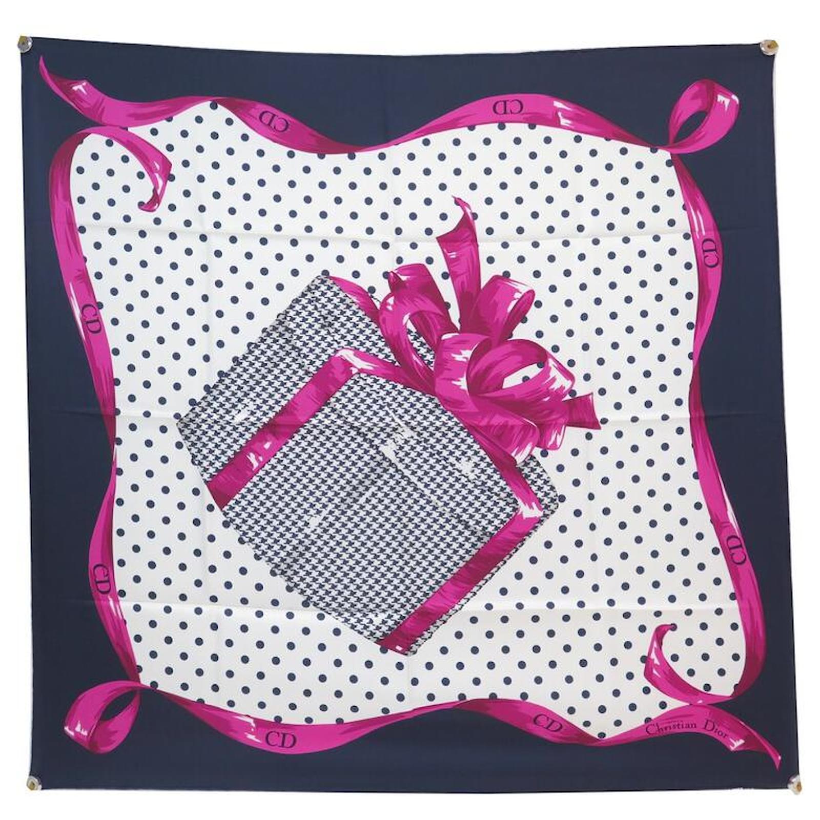 NEW VINTAGE CHRISTIAN DIOR SCARF SQUARE GIFT PACKAGE 90 SILK SCARF ...