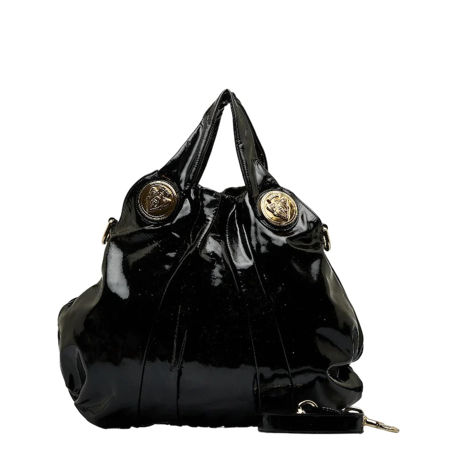 Gucci Hysteria Patent Leather Shoulder Bag 197016 Black ref.1075723 ...