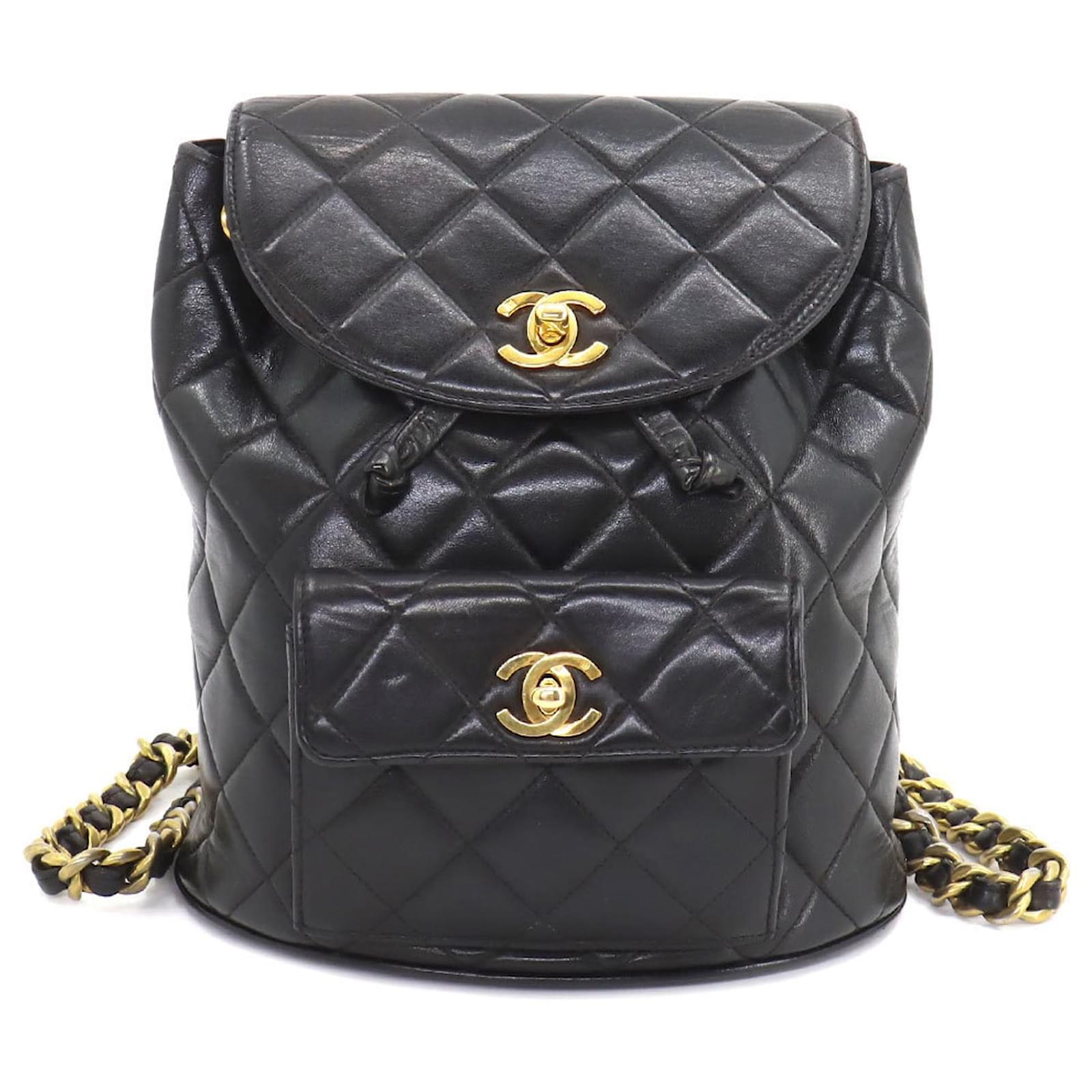 Chanel Matrasse Black Leather ref.1075838 - Joli Closet