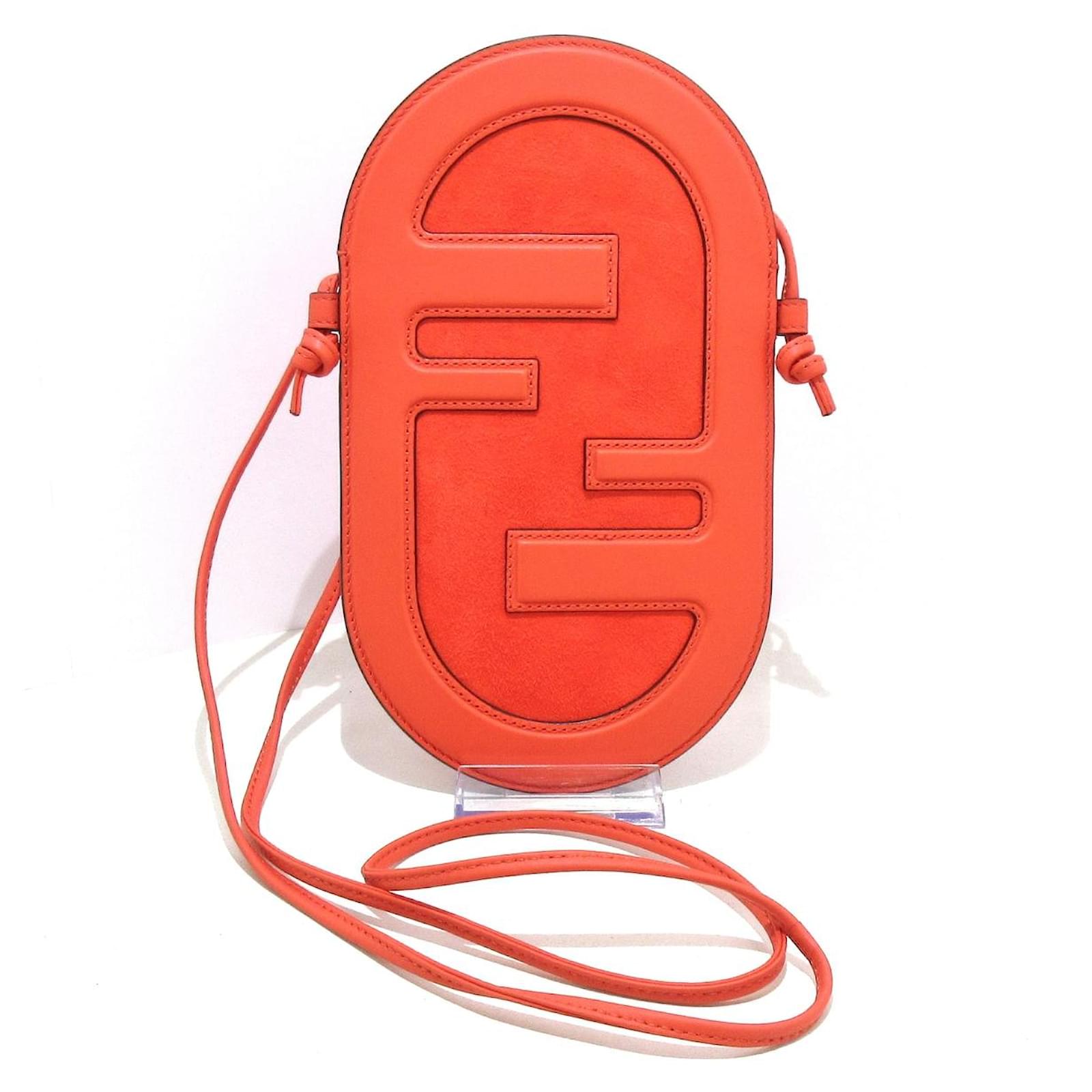 FENDI O'Lock Orange Leather ref.1075977 - Joli Closet