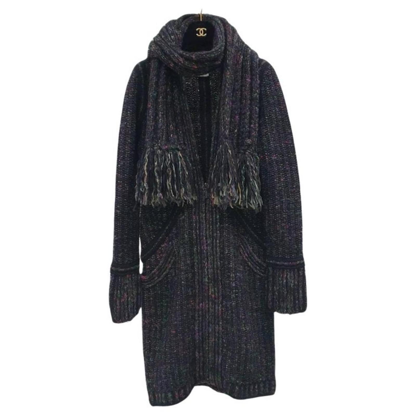 Chanel Shimmer Scarf Cardigan Sweater Jacket Coat Multiple colors Tweed ...