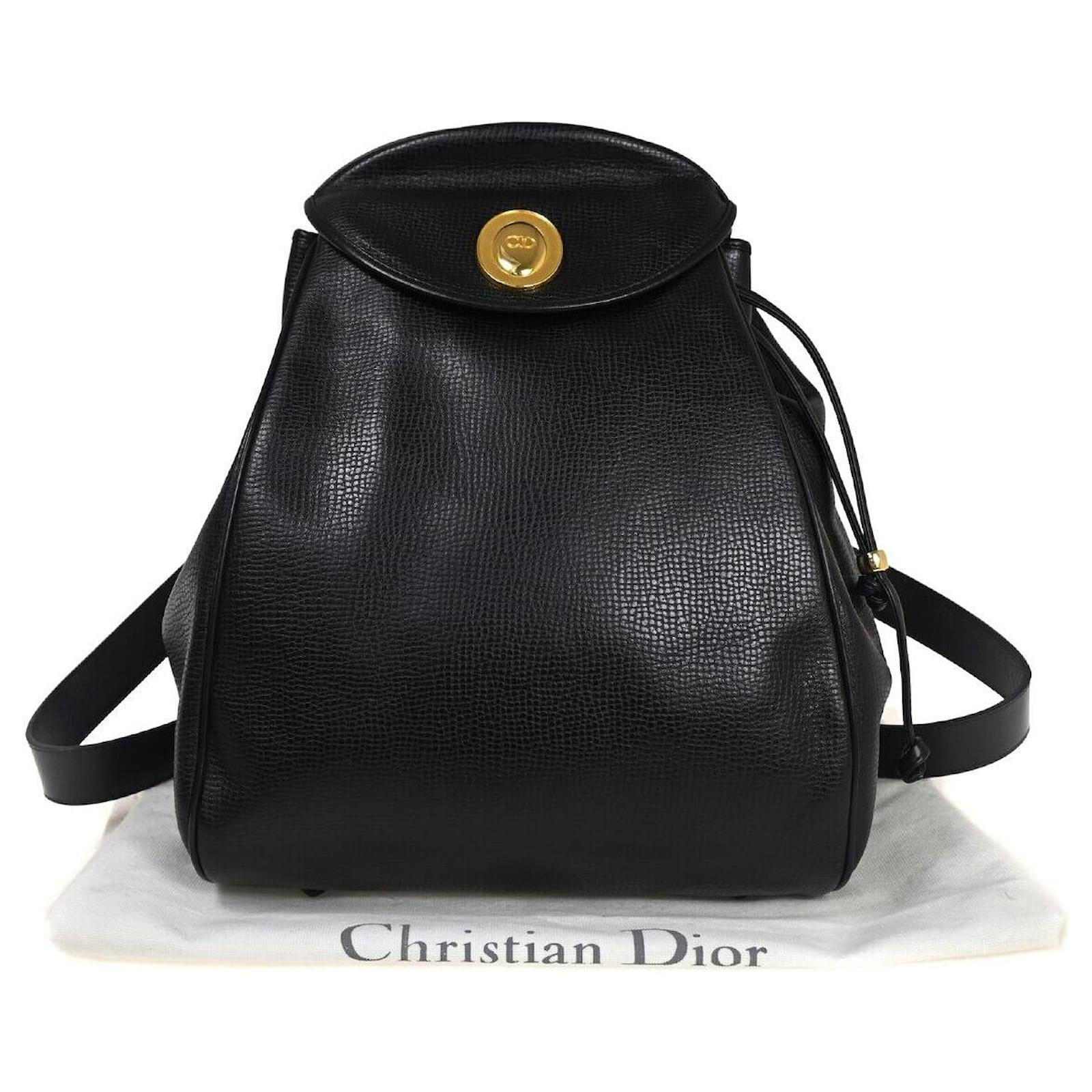 Dior CD Black Leather ref.1069060 - Joli Closet