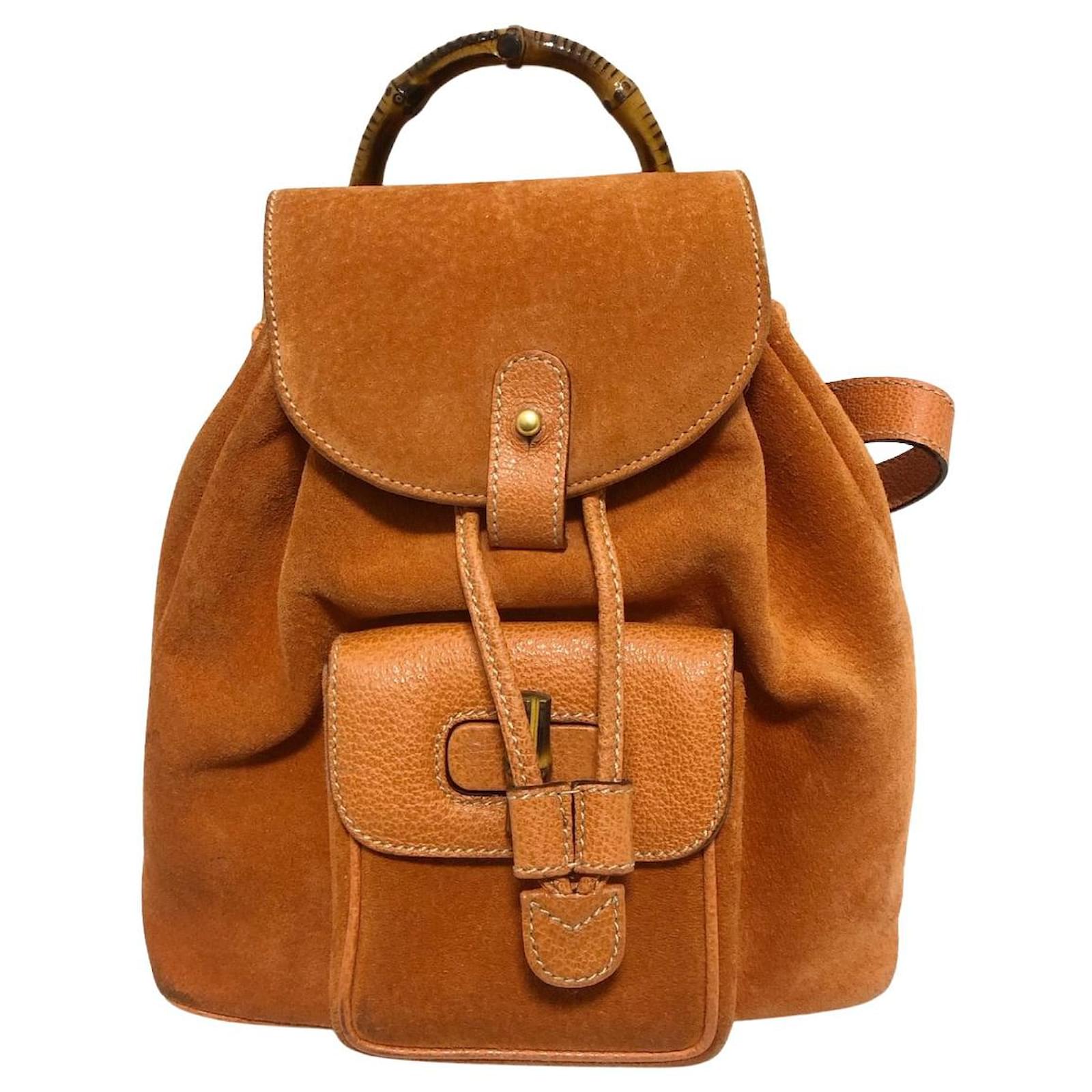 Gucci Bamboo Orange Leather ref.1077063 - Joli Closet