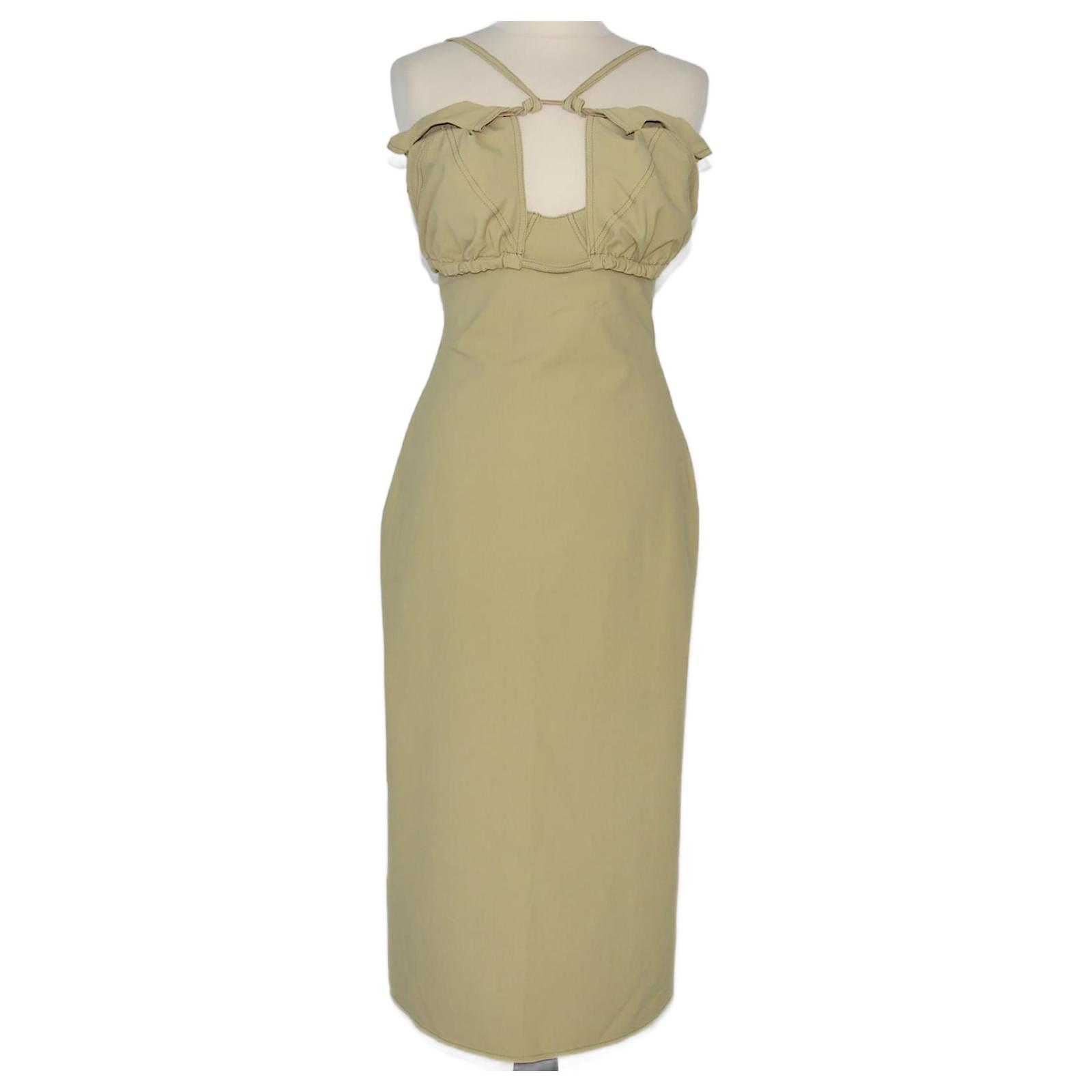 Jacquemus Light Khaki La Robe Bikini Dress Cotton ref.1078397 - Joli Closet