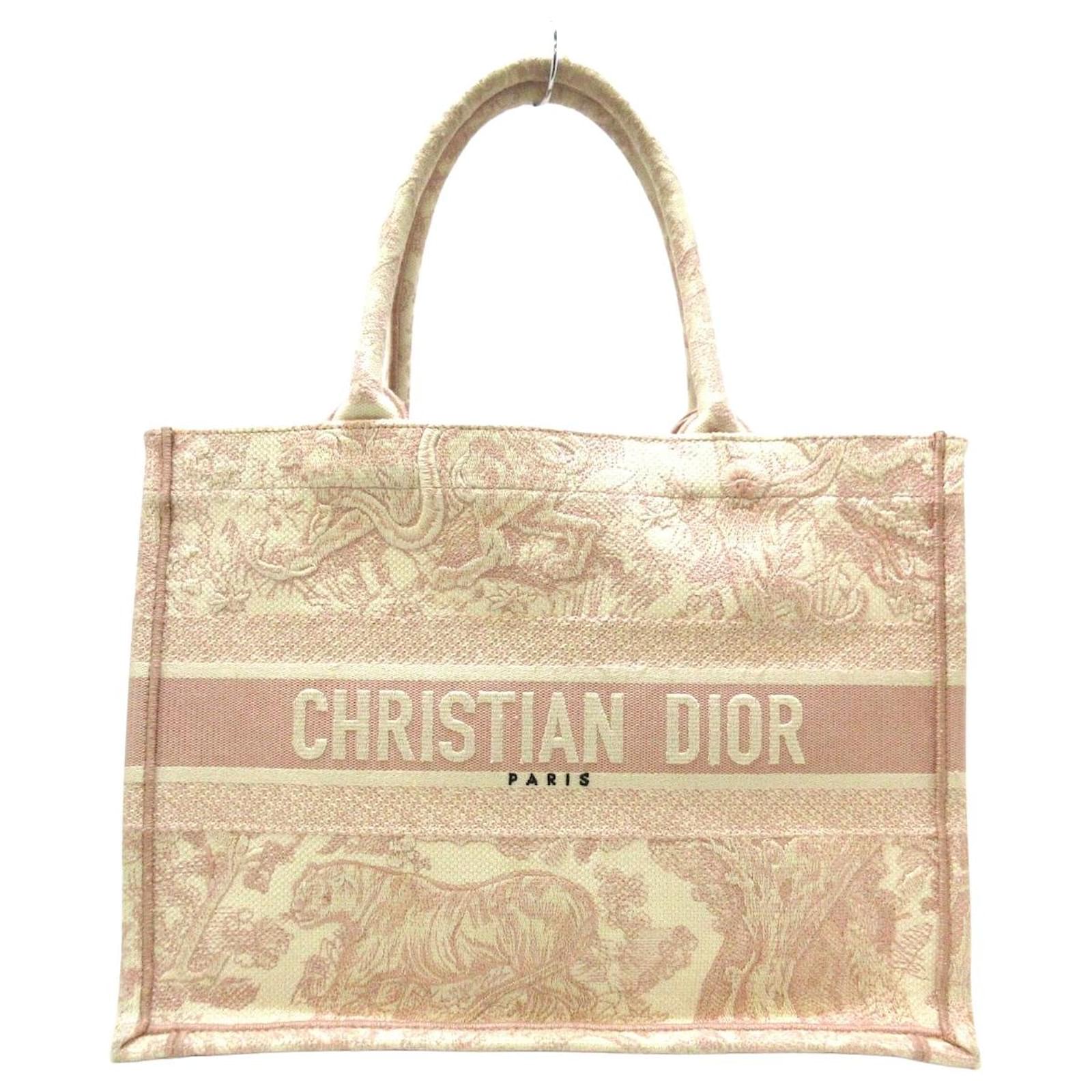 DIOR BOOK TOTE Pink Cloth ref.1079508 - Joli Closet