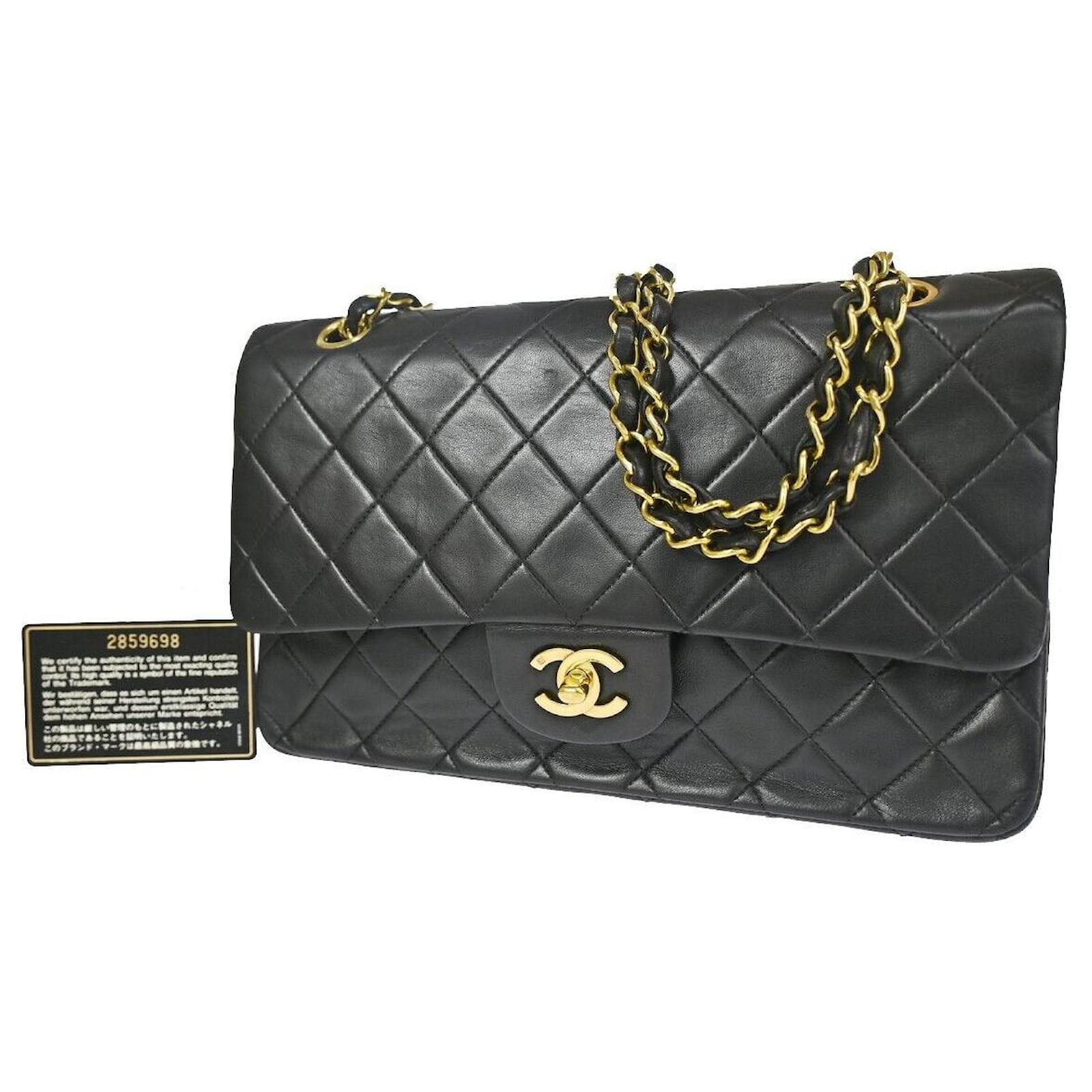 Timeless Chanel Double flap Black Leather ref.1079541 - Joli Closet